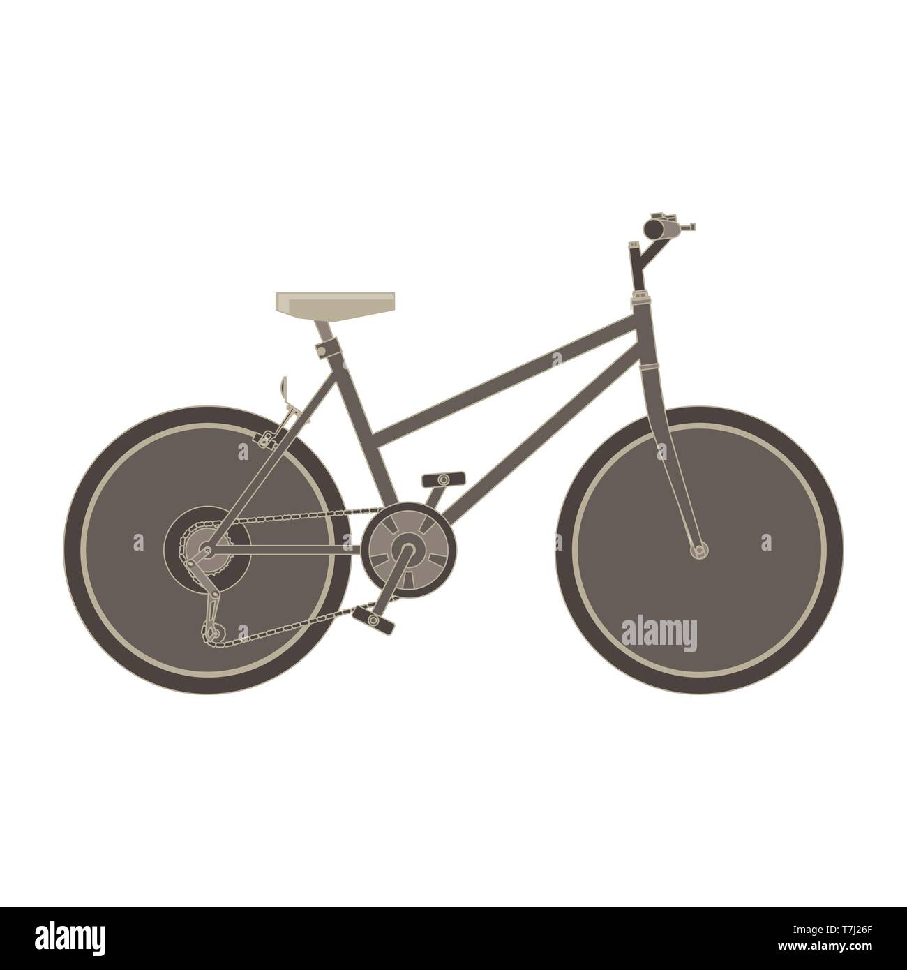 Black bike side vector view graphic hi-res stock photography and images ...