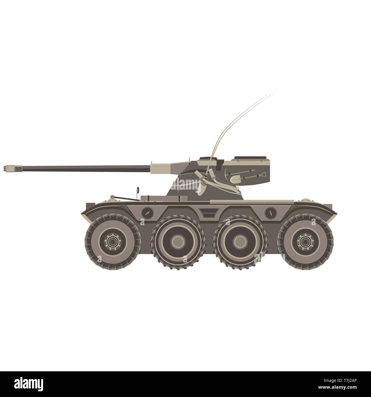 Tank military vector war army armored flat background vehicle machine ...