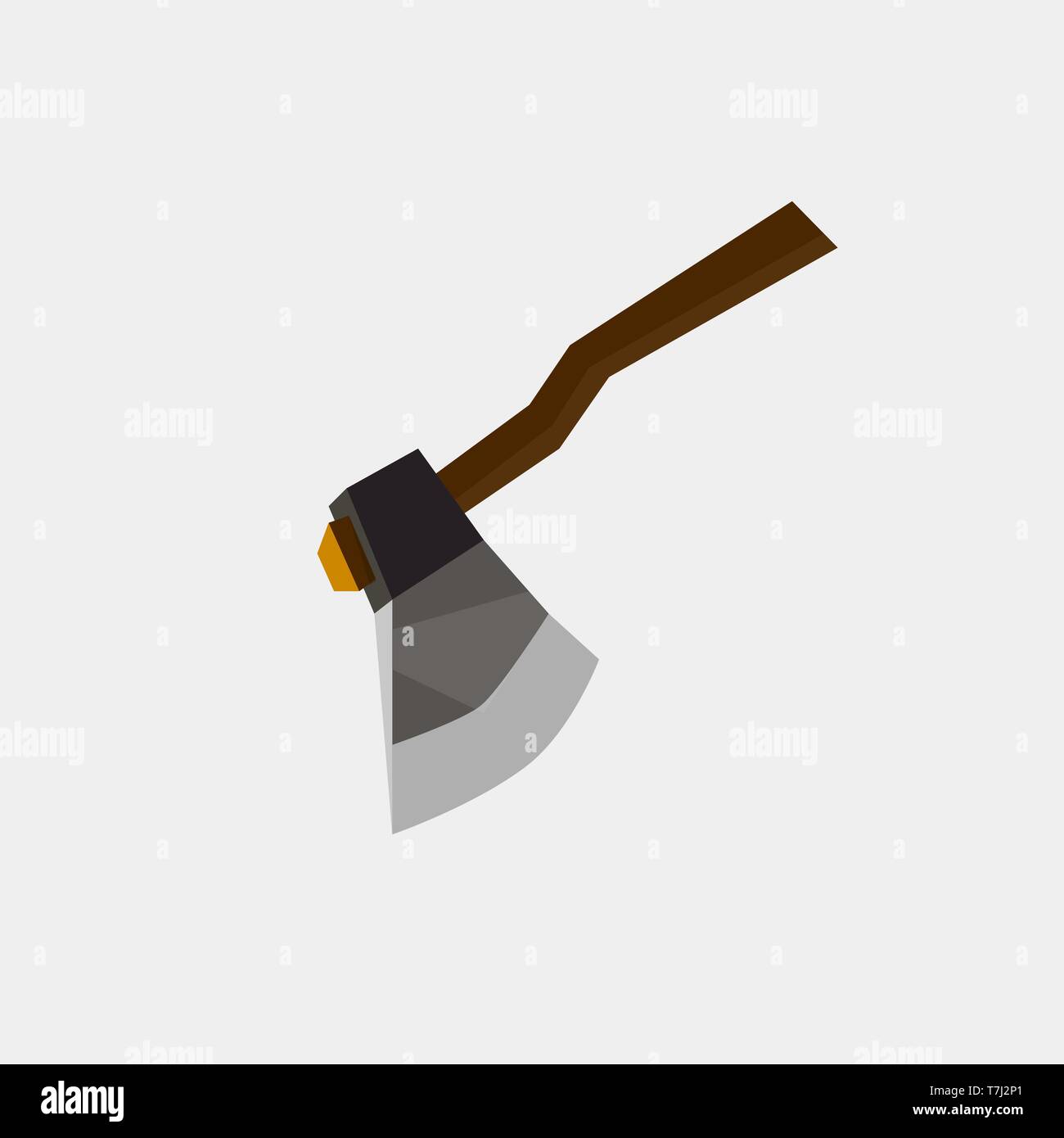 Axe icon flat. Illustration isolated vector sign symbol danger blade ...