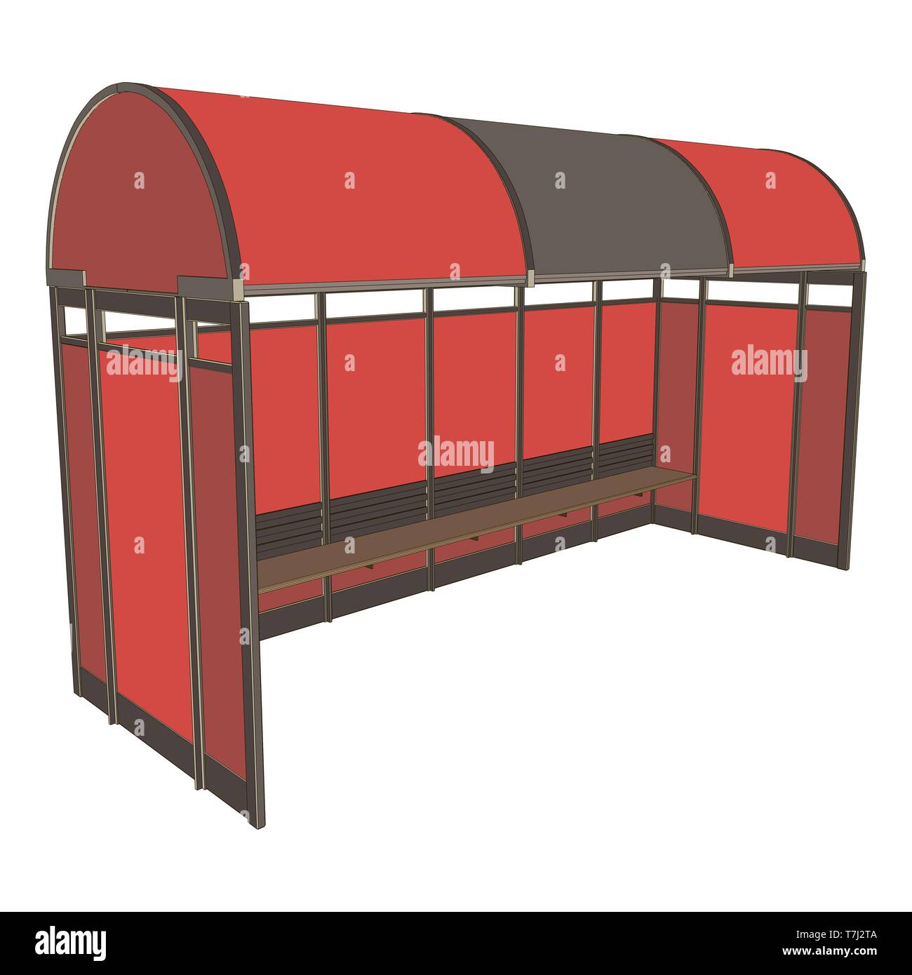 Bus stop vector background icon design flat street illustration city ...