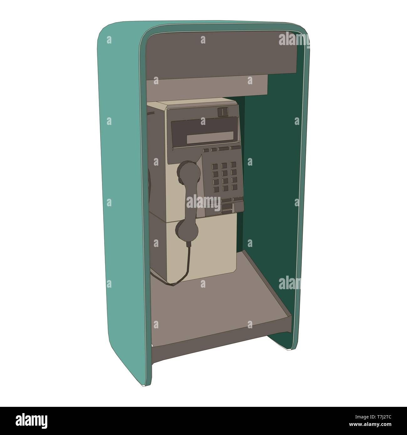 Phone booth telephone London vector box red illustration English icon ...