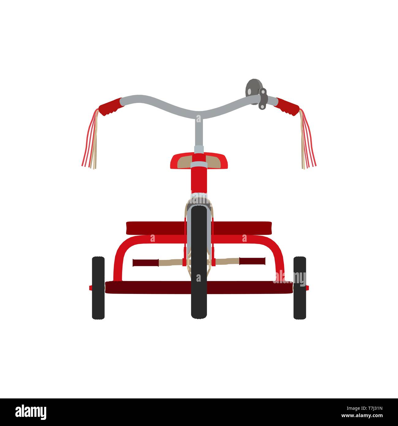 Tricycle vector bike bicycle icon isolated toy red ride wheel ...
