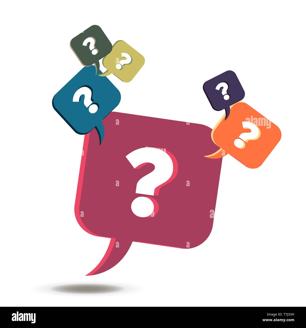 Stylized question mark Stock Vector Images - Alamy