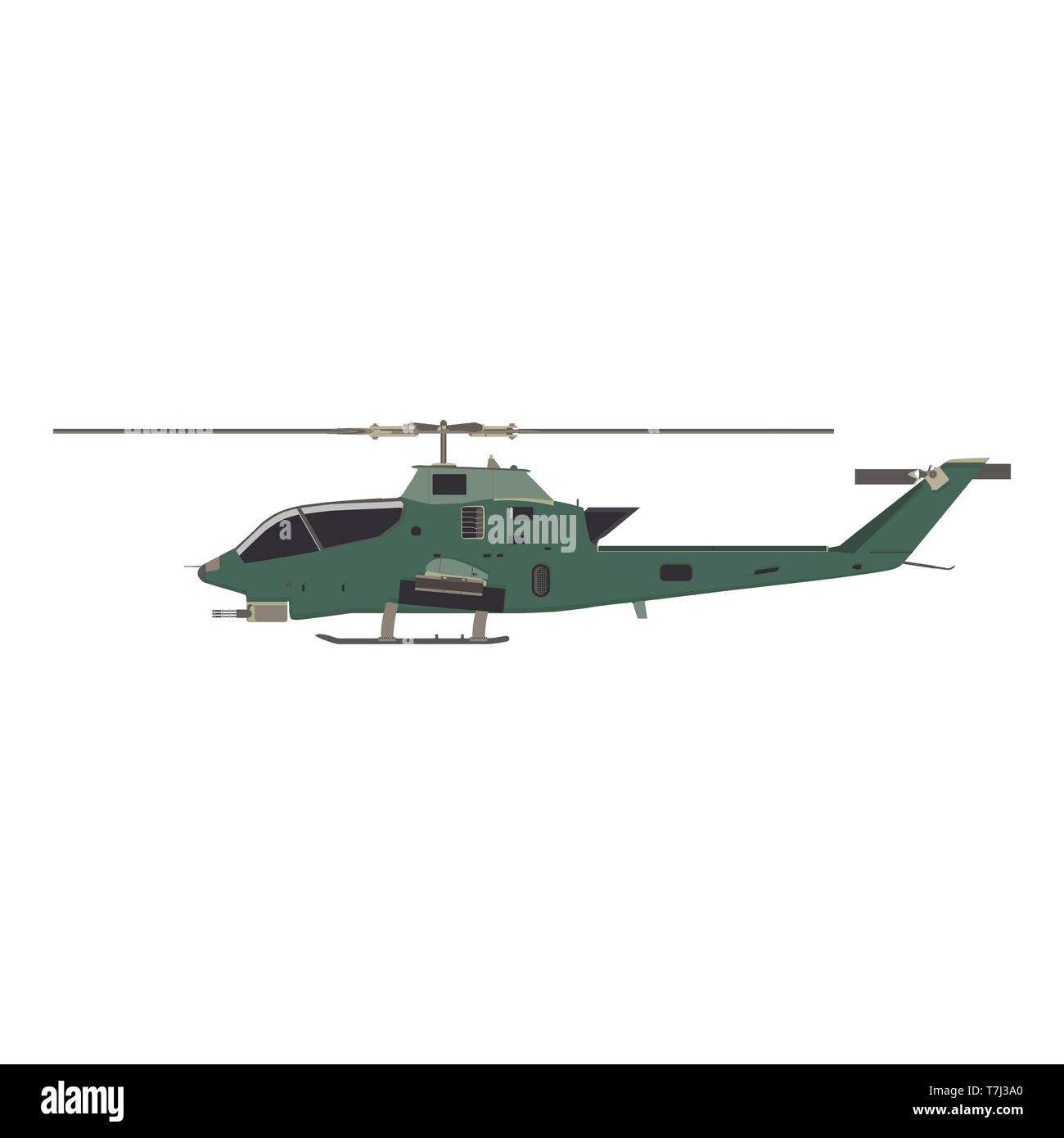 Helicopter military vector war illustration transport army air ...