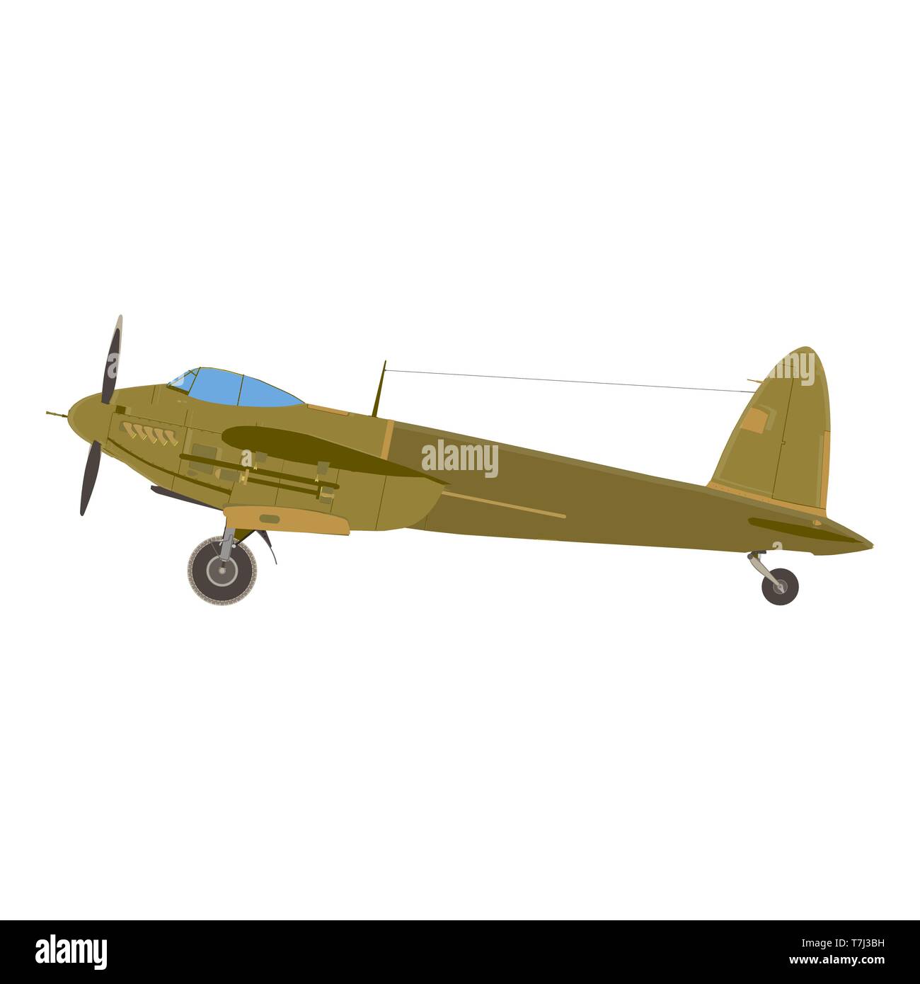 Plane retro airplane vintage vector travel aircraft aviation air Stock ...