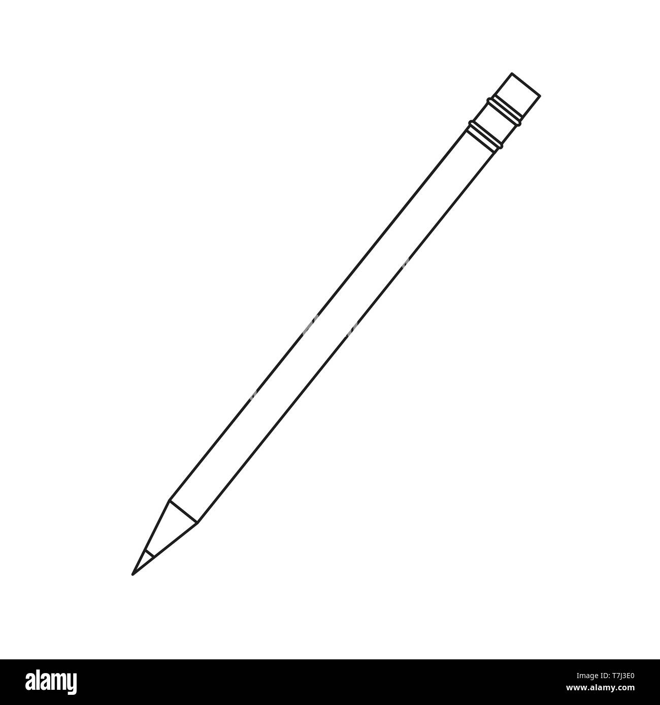 Pencil Vector Outline