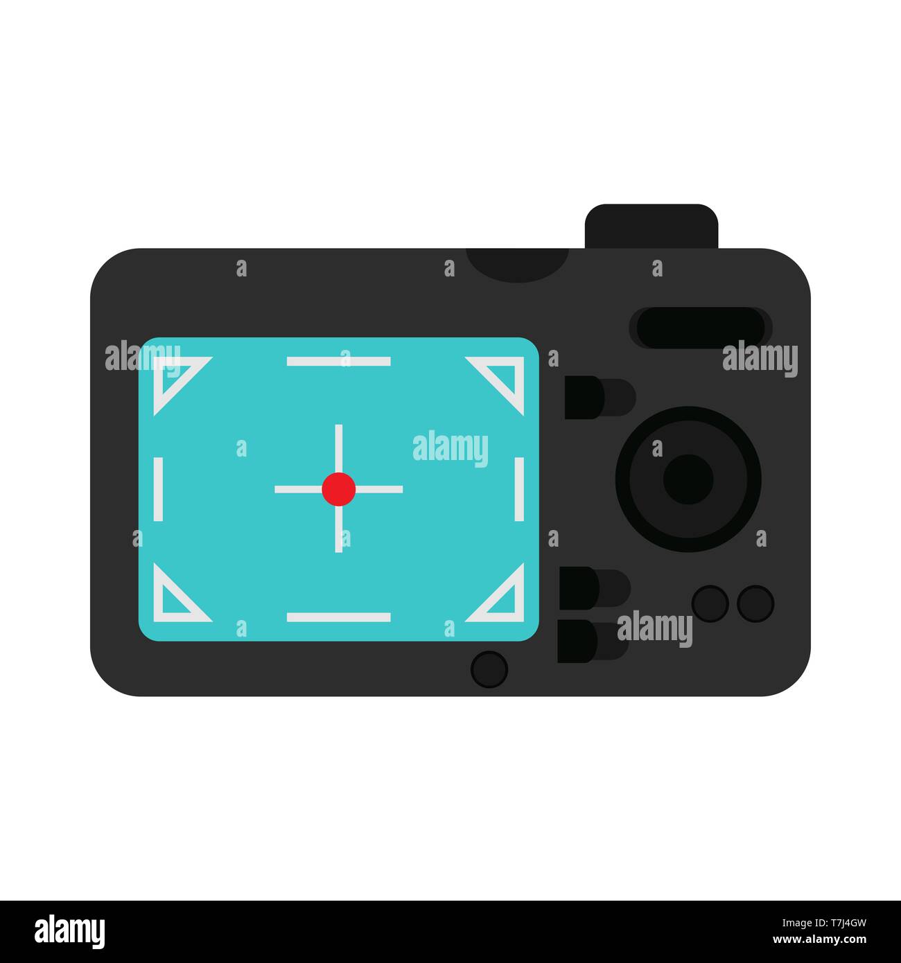 Camera Back View Vector