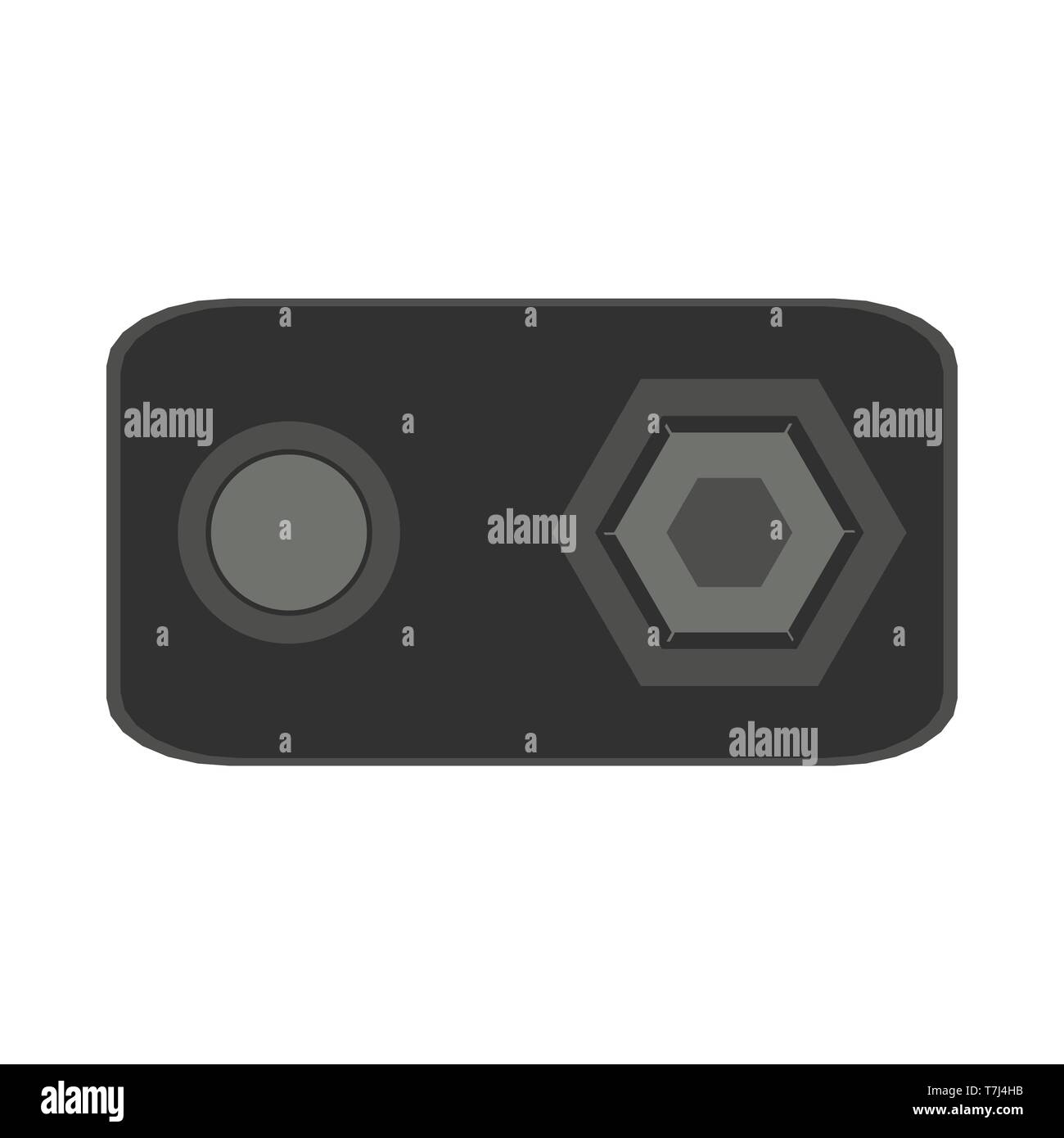 9v battery icon hi-res stock photography and images - Alamy