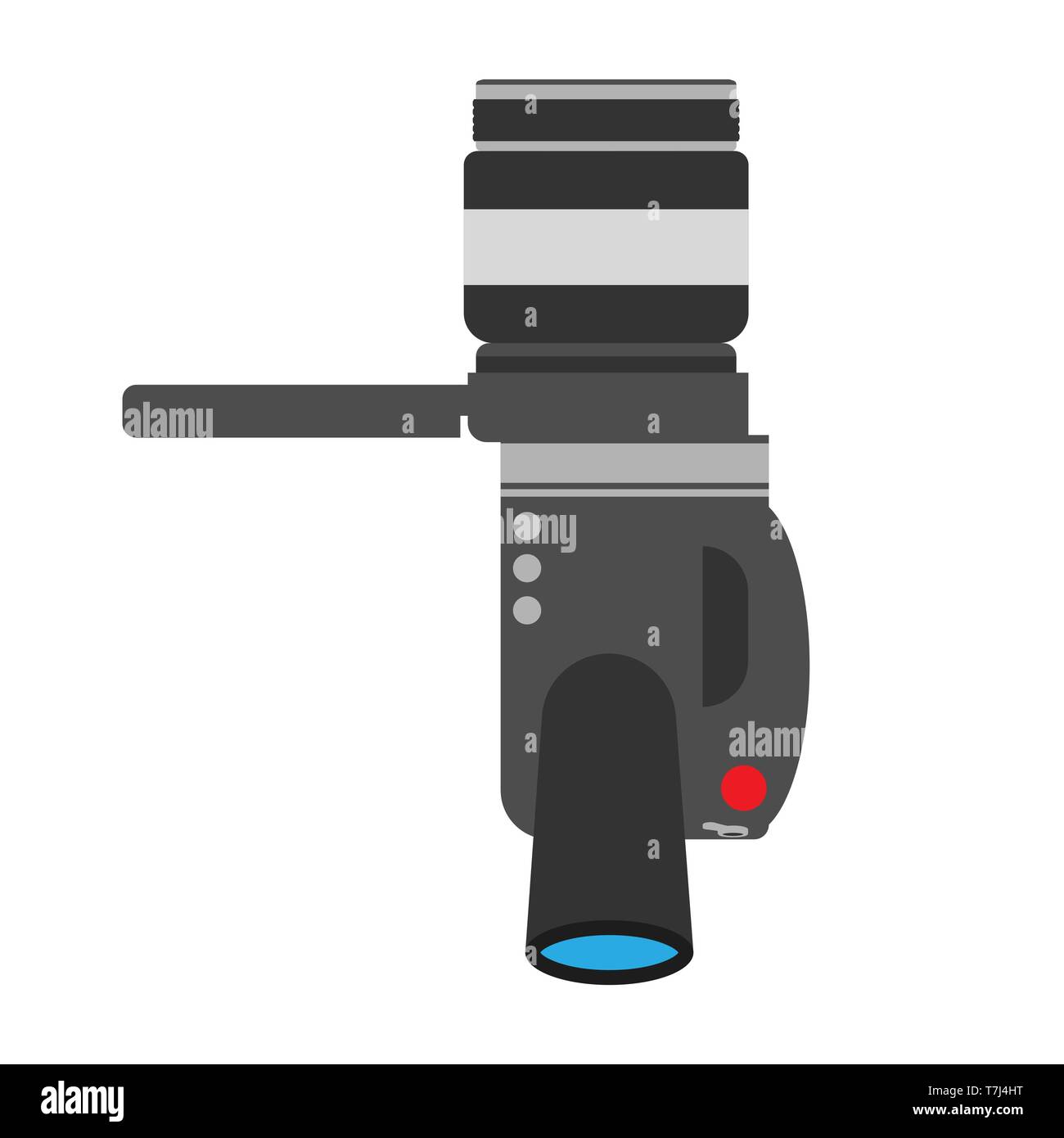 Camcorder top view professional black illustration sign. Etertainment ...
