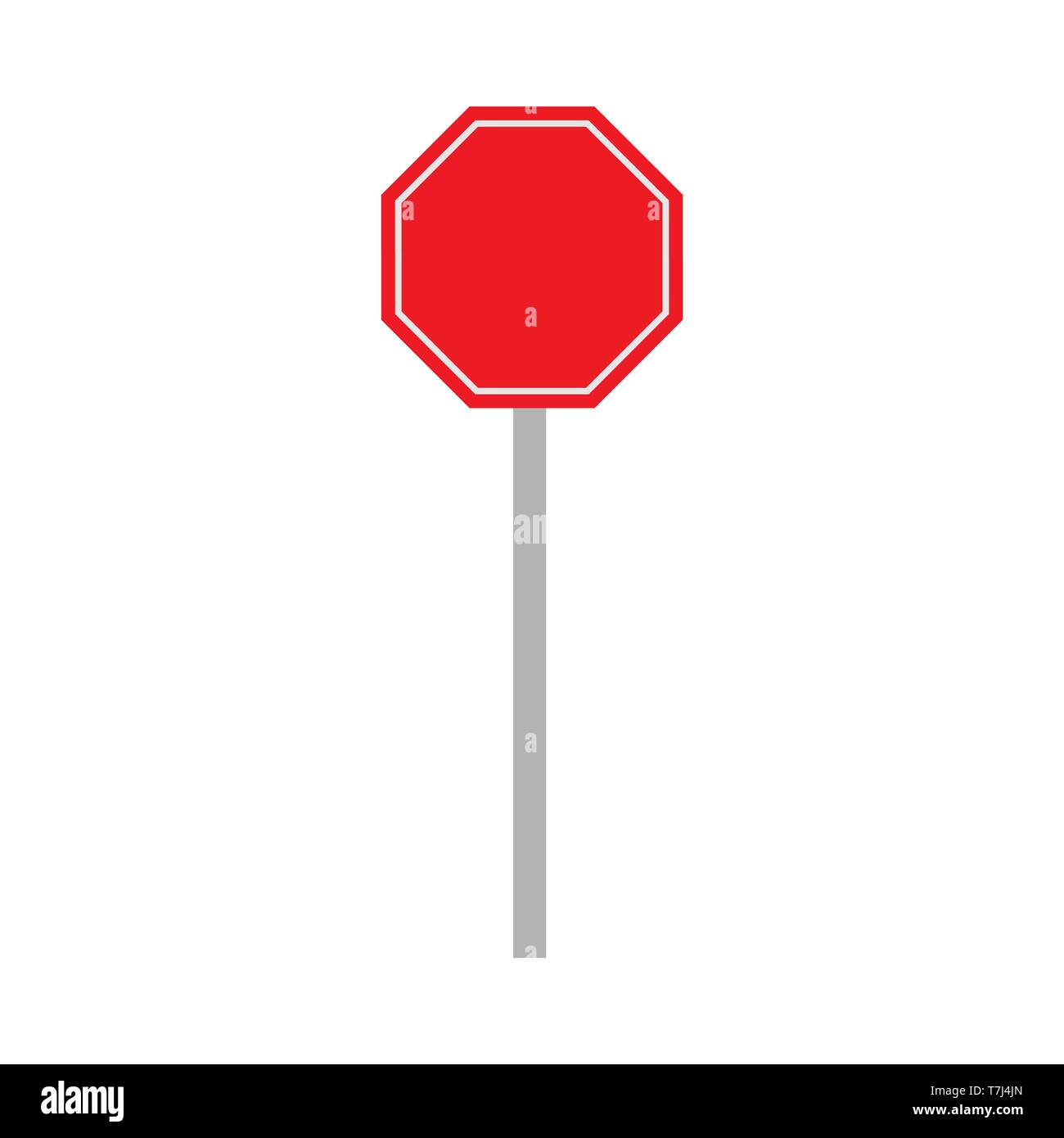 Red road transportation urban sign. Flat vector highway signboard Stock ...