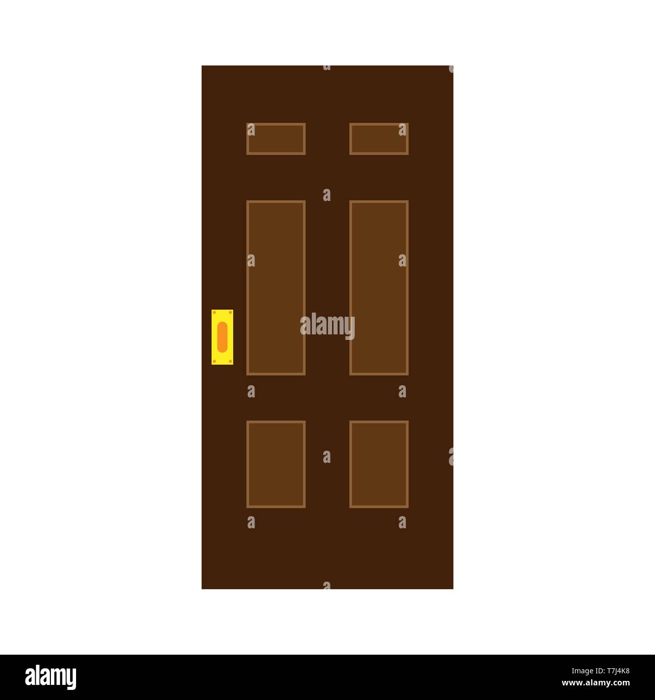 Exterior doorknob Stock Vector Images - Alamy