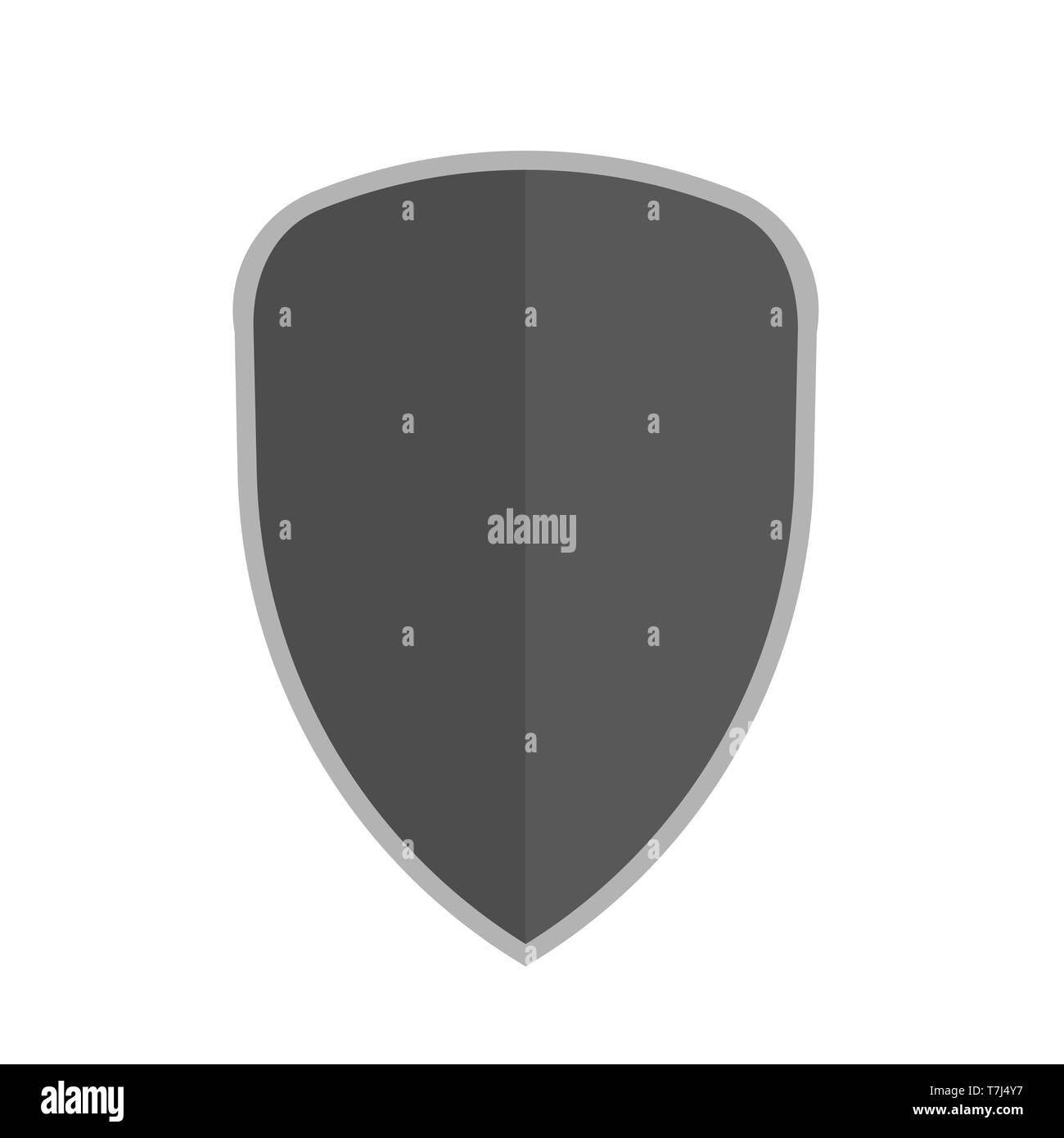 Shield vector flat illustration element icon. Security emblem protect ...