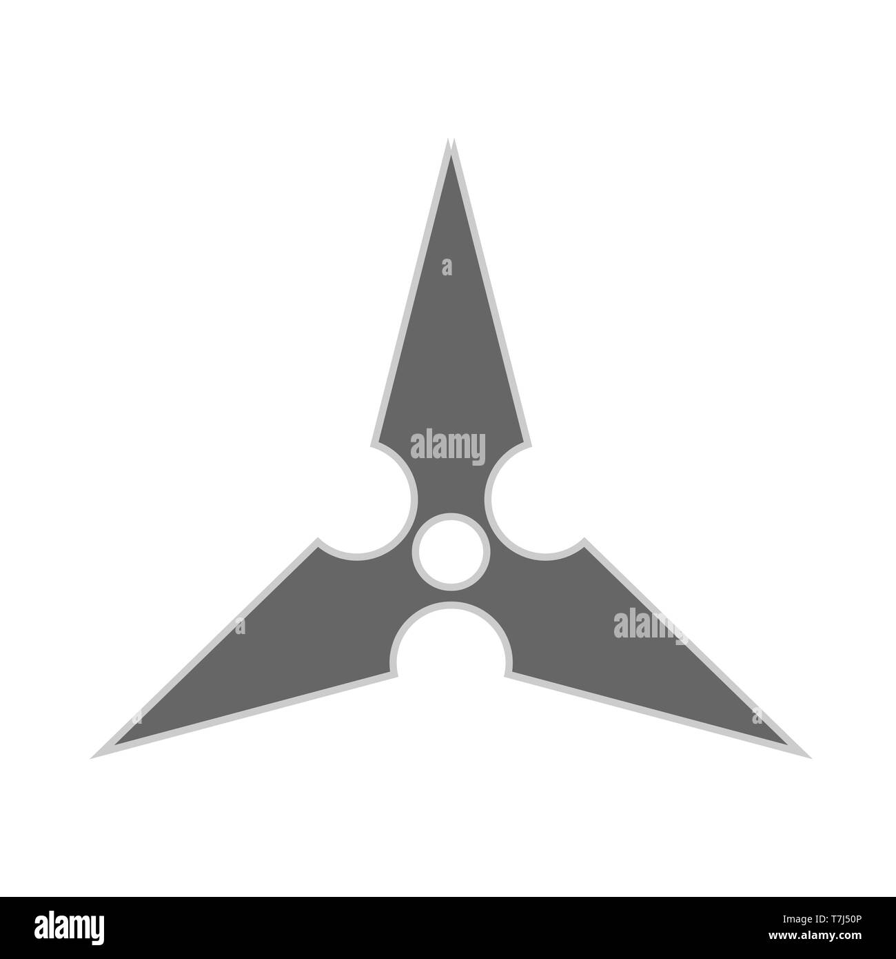Ninja Star Silhouette