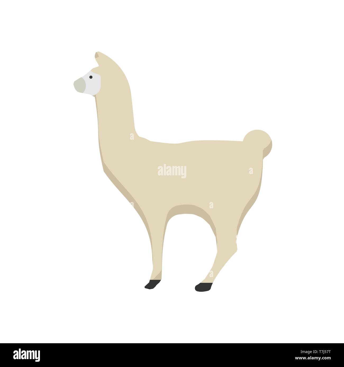 Llama side view Stock Vector Images - Alamy