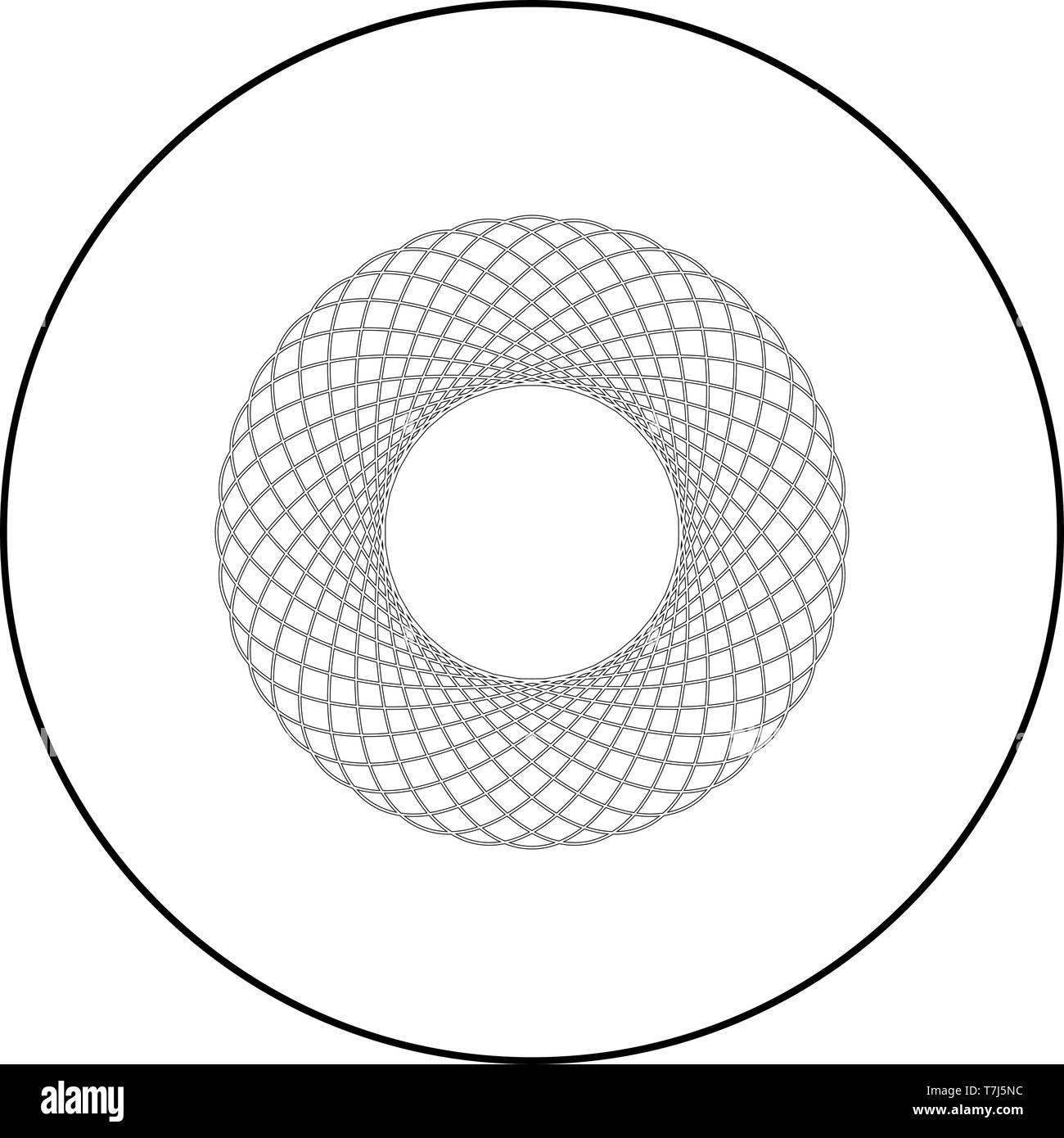 Spirograph Abstract Element Circle Shape Concentric Pattern Fractal