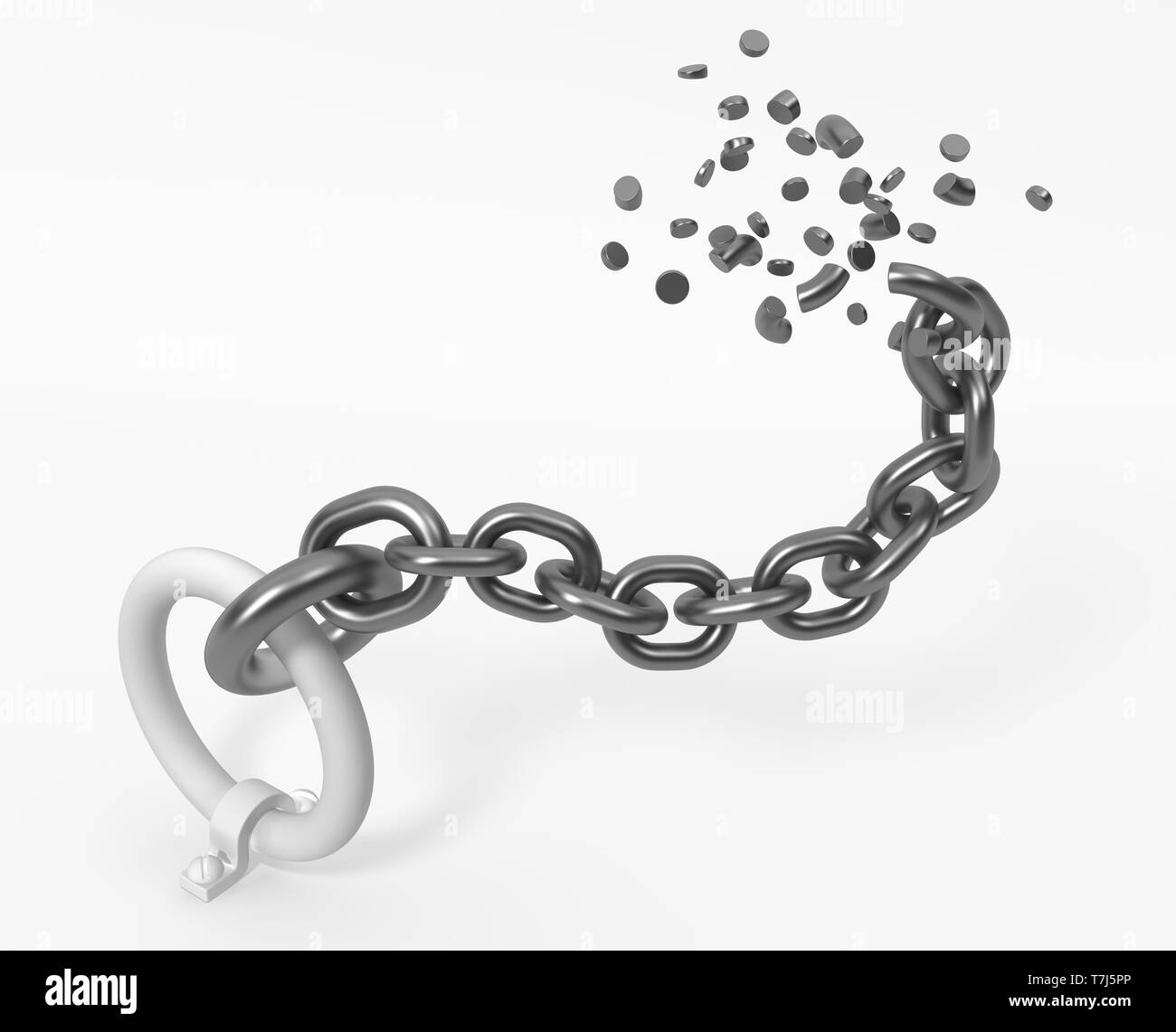 Breaking chain Black and White Stock Photos & Images - Alamy