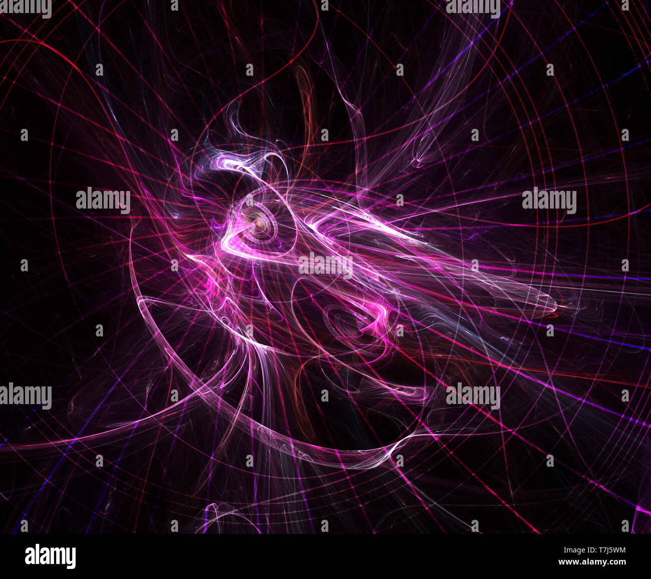 Energy flow focus measurement calculation abstract, horizontal, over ...