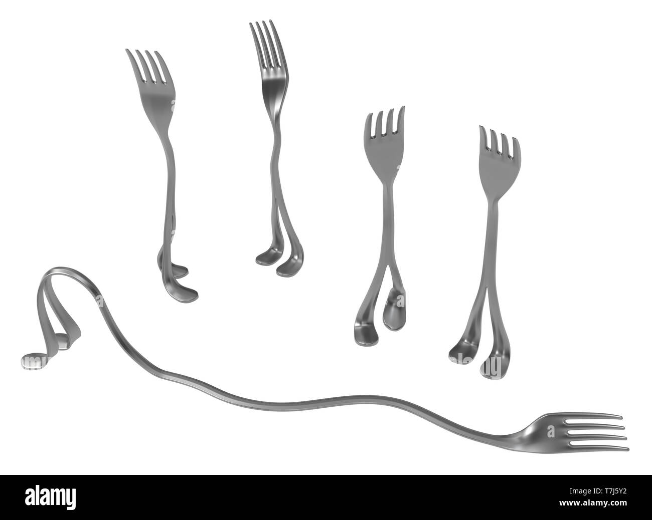 3d fantasy illustration character Black and White Stock Photos & Images ...