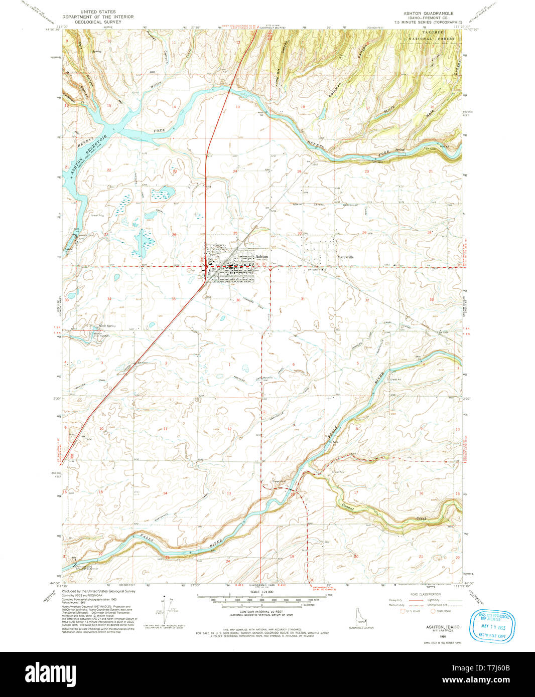 Map of ashton Cut Out Stock Images & Pictures - Alamy