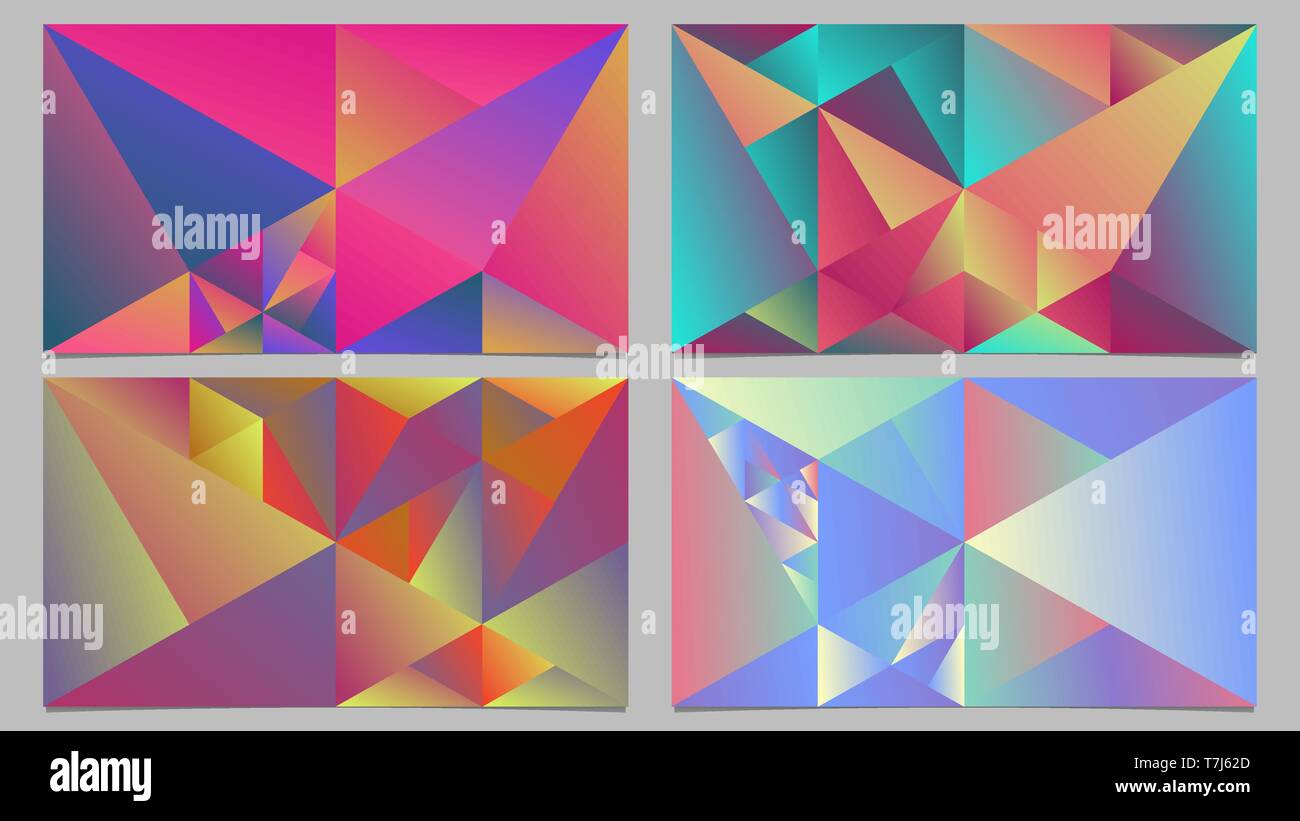 Multicolored geometric dynamic gradient triangular background design ...