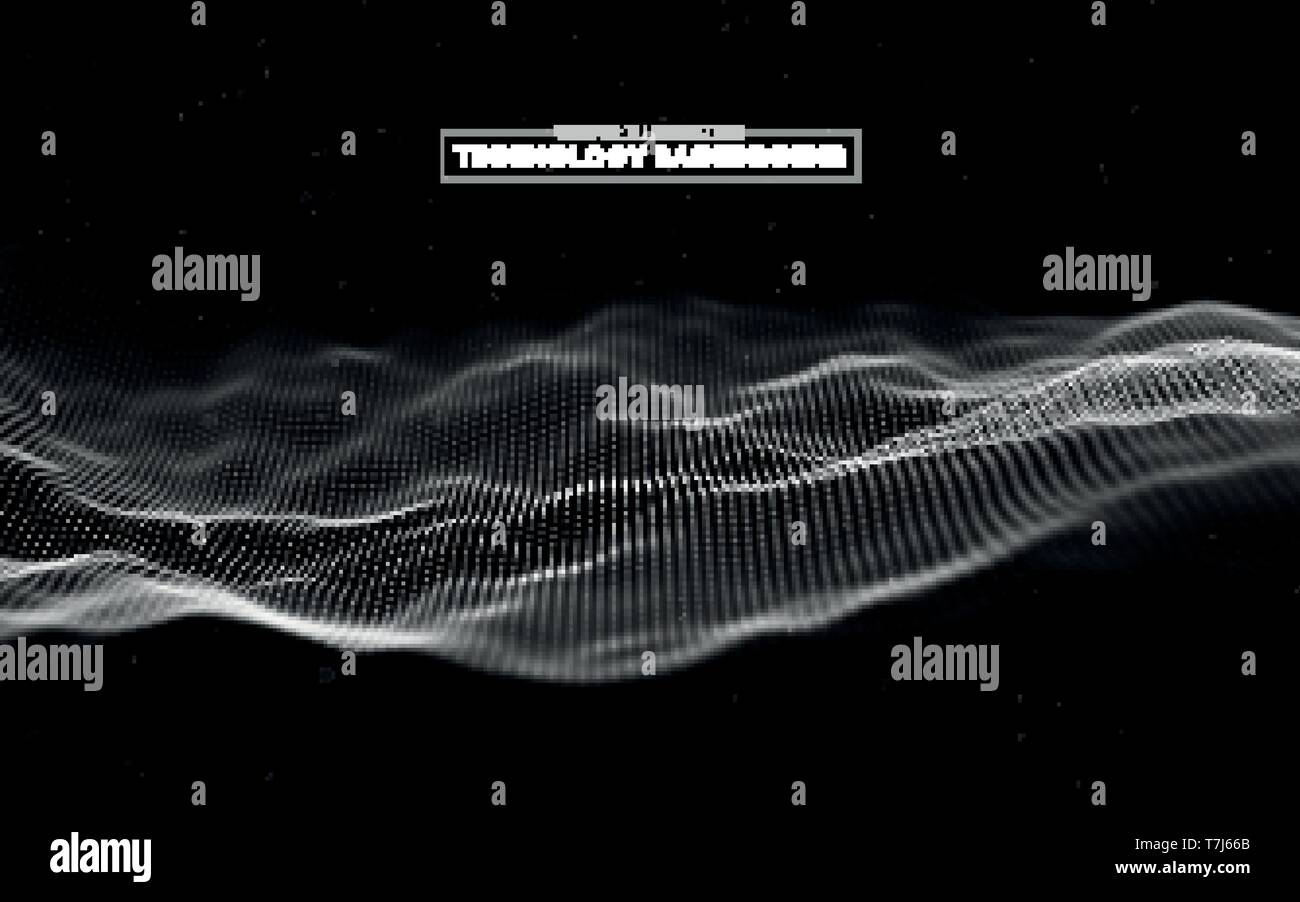 3d rendering digital computer grid Stock Vector Images - Alamy