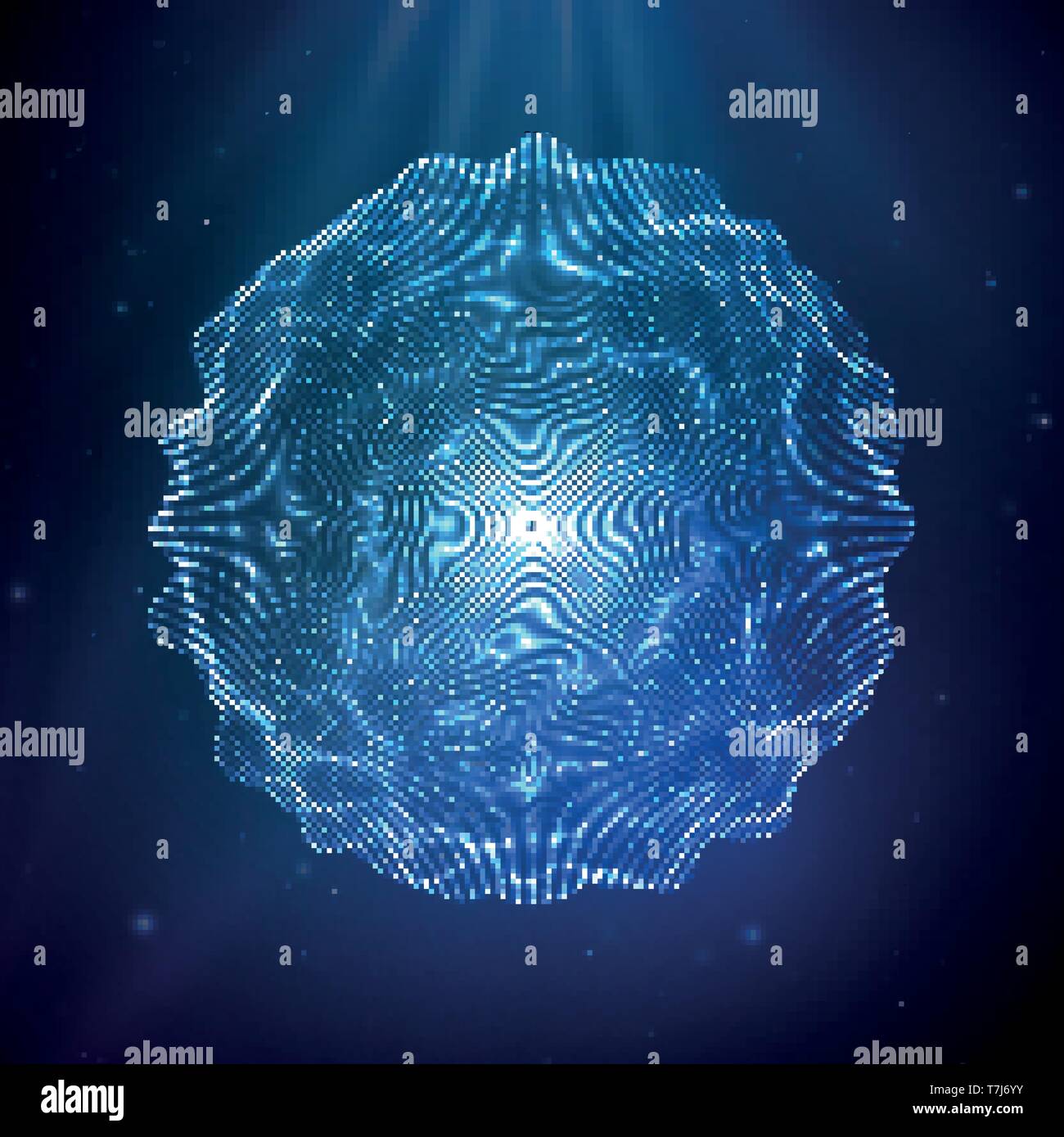 Sound wave. Abstract neon background, vector music voice, song waveform ...
