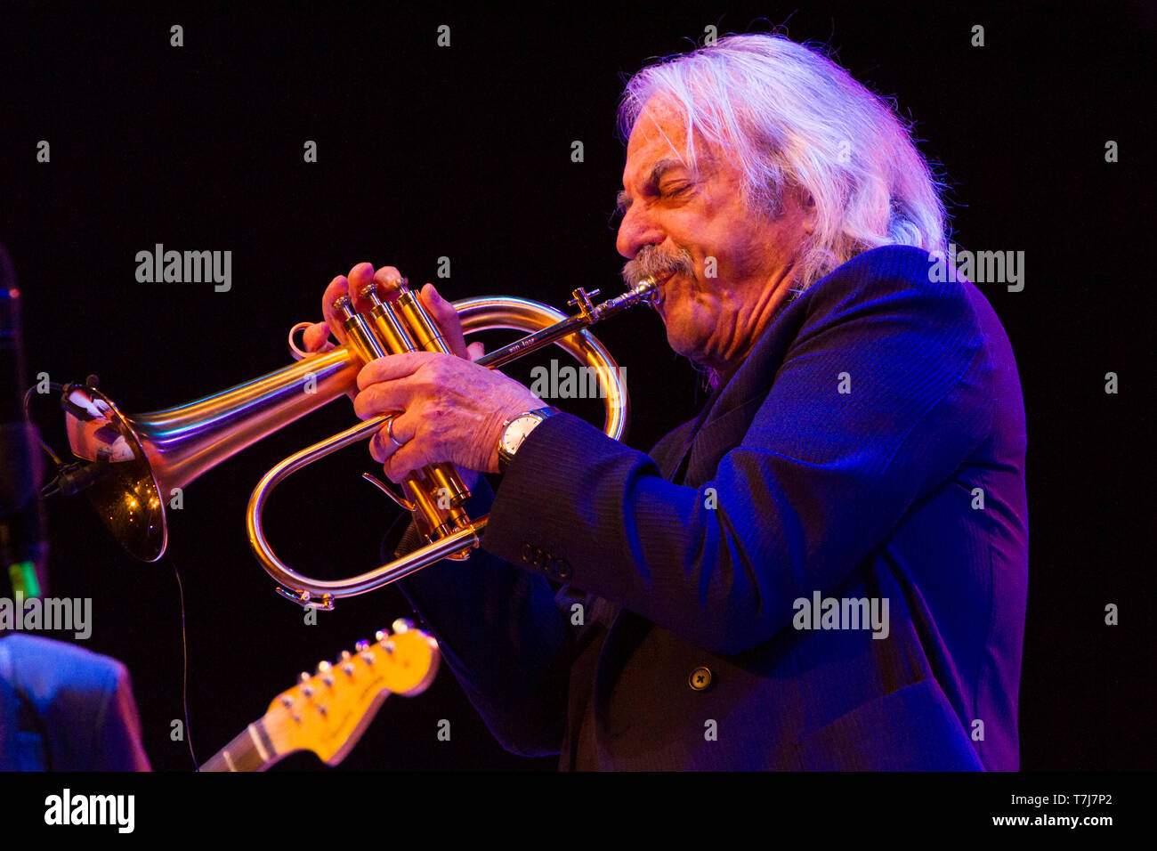 Italian jazz trumpeter Enrico Rava in concert at 2019 Torino Jazz ...