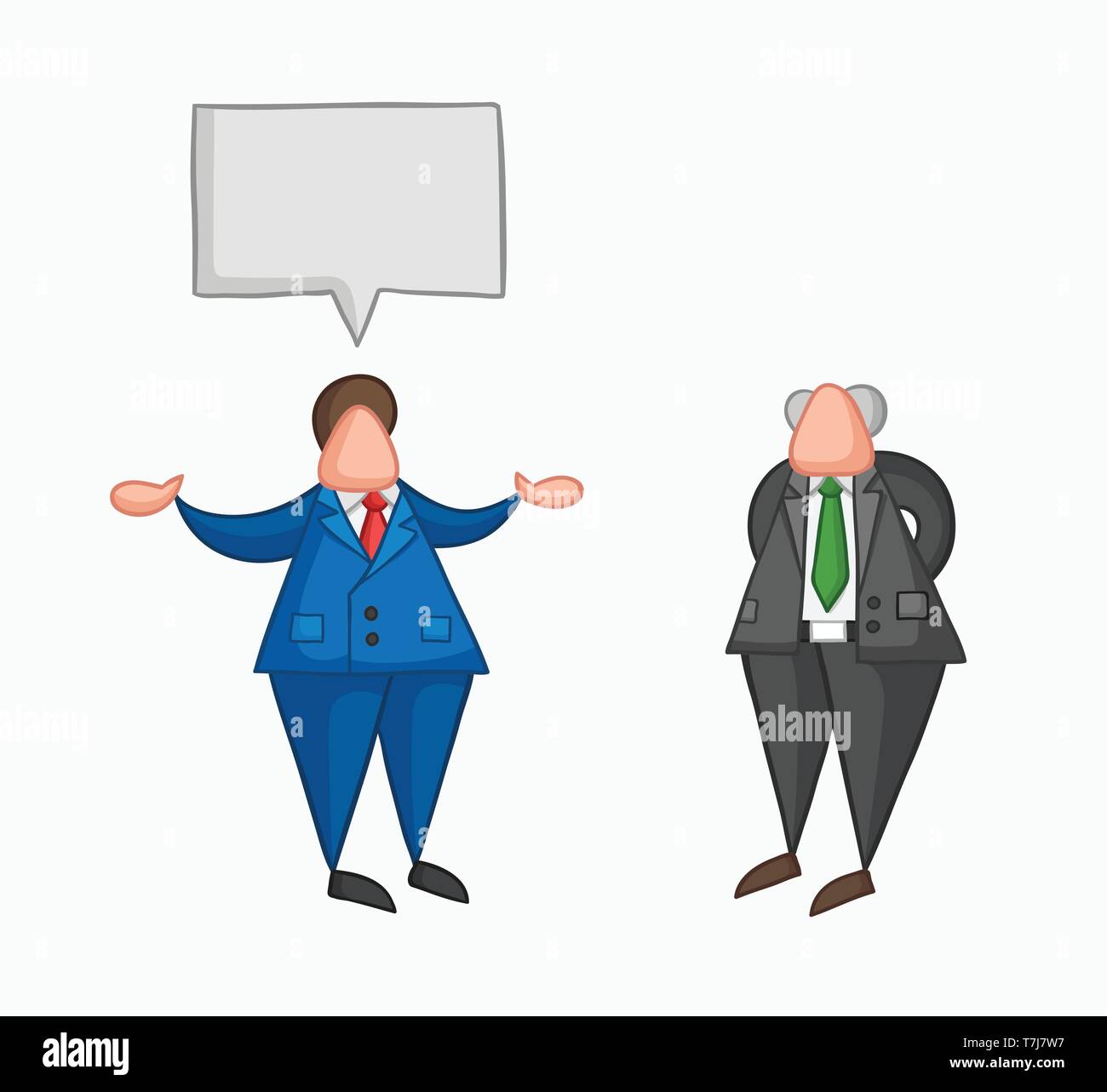 Talk to boss Stock Vector Images - Alamy