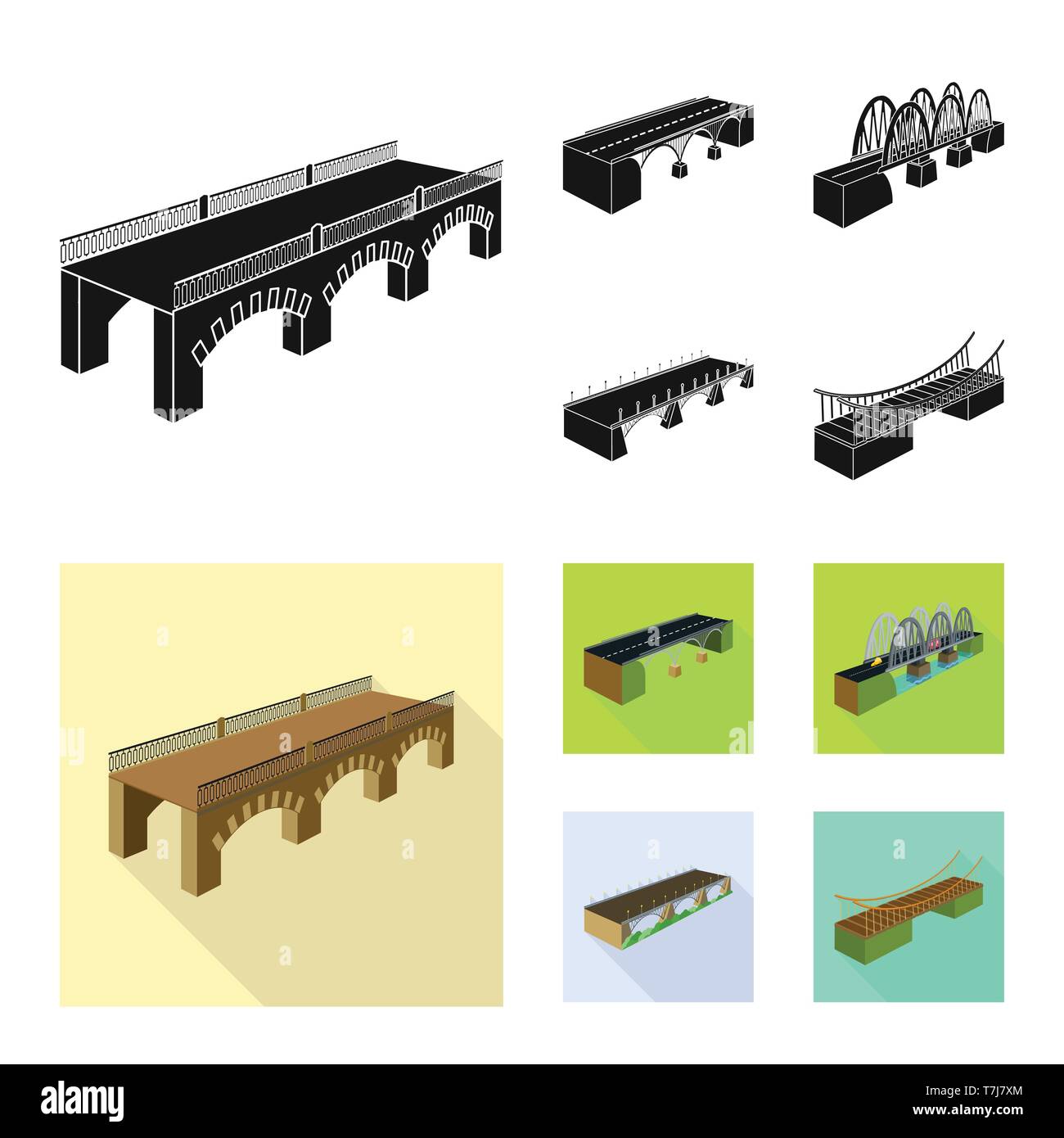 Vector illustration of connection and design icon. Set of connection ...