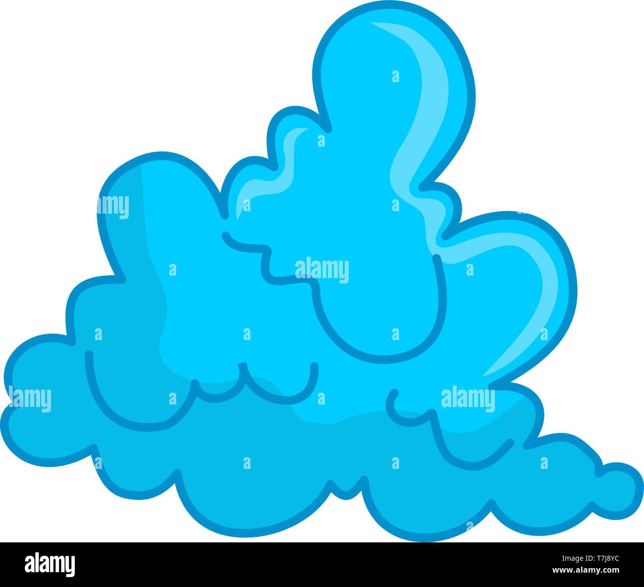 Cloud Blue Design Graphic Template Vector Stock Vector Image & Art - Alamy