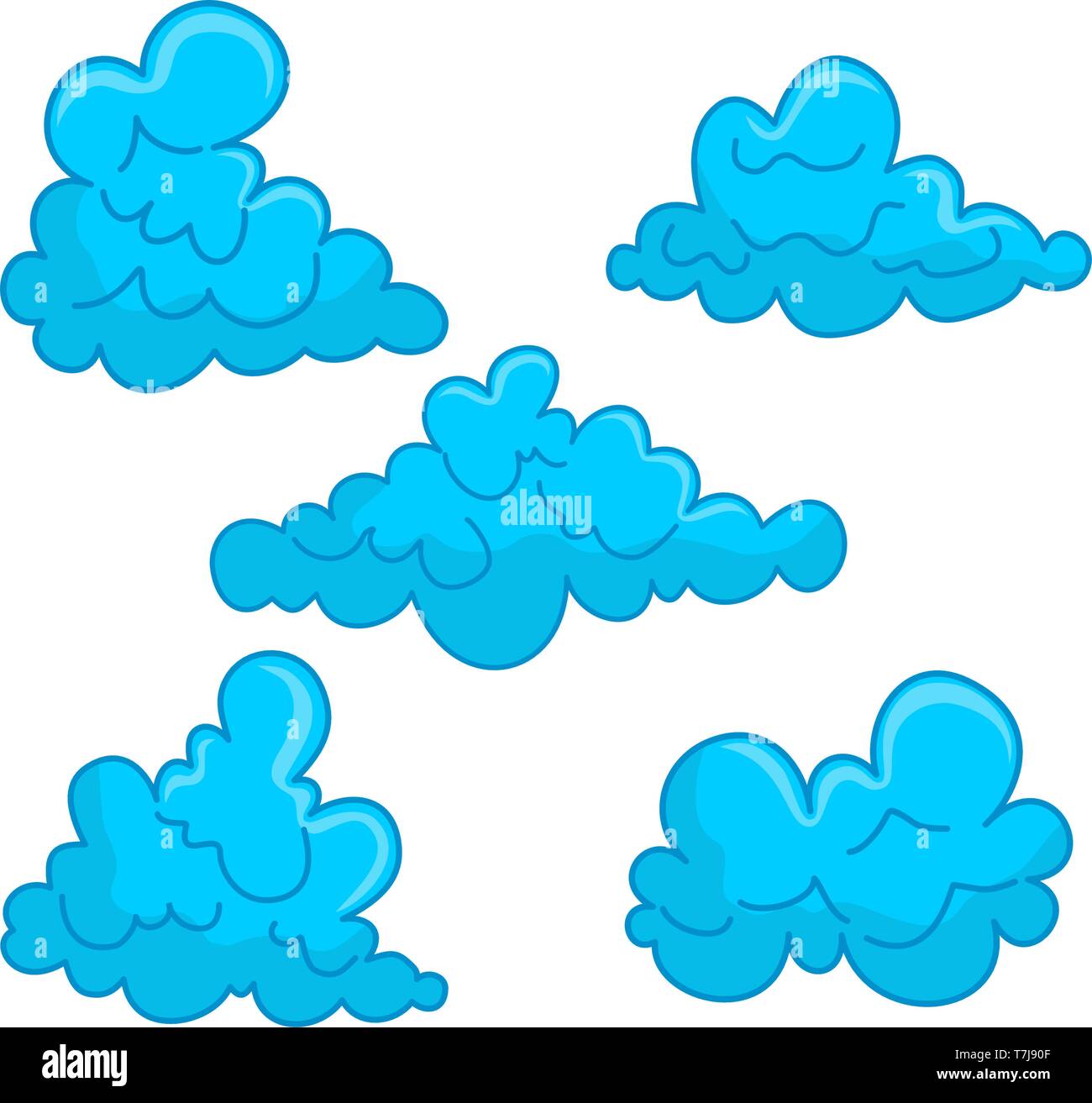 Cloud Blue Design Graphic Template Vector Stock Vector Image & Art - Alamy