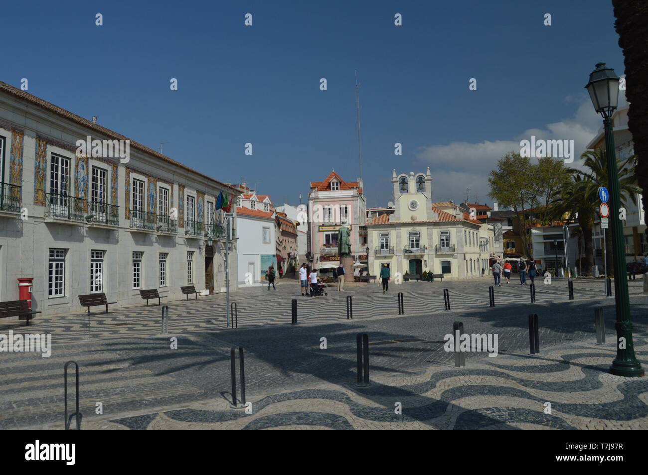 Beautiful Square Of October 5 With The Statue Of Don Pedro I In The ...