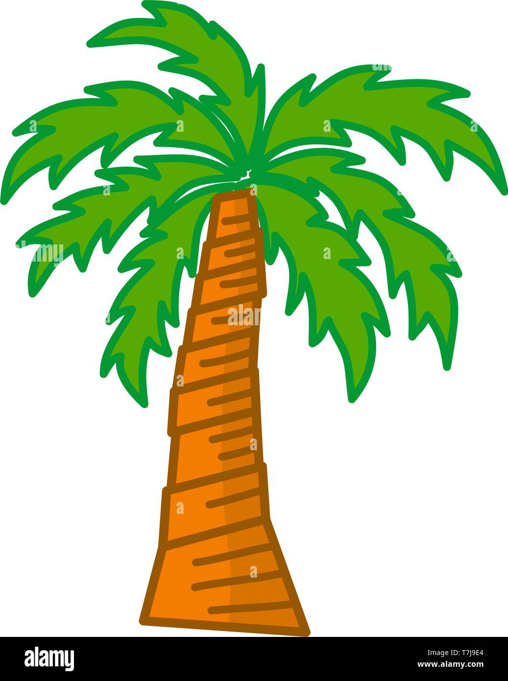 Palm trees isolated white background Vector Design Stock Vector Image ...