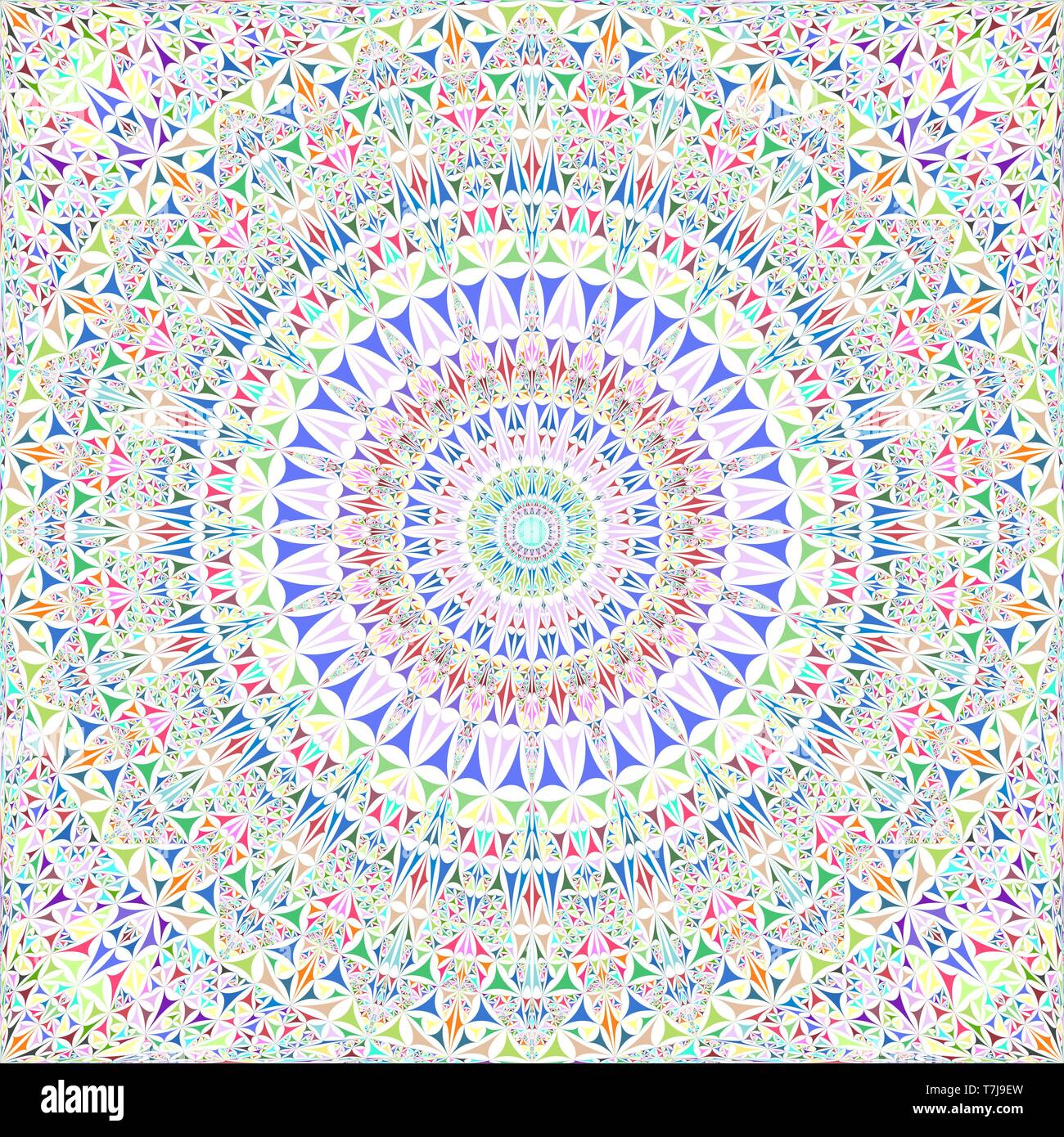 Colorful repeating kaleidoscope pattern background design - vector ...