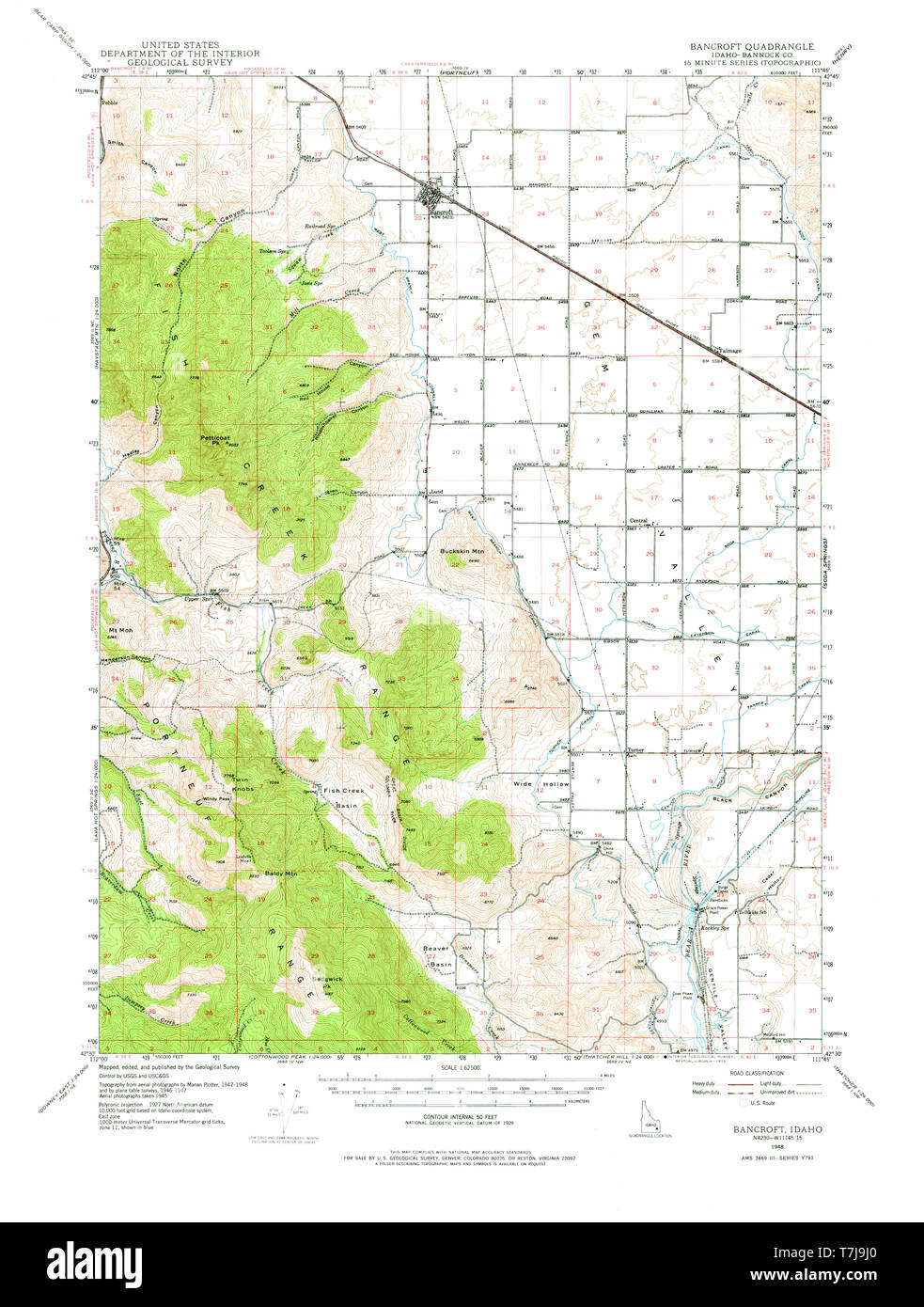 Map of bancroft hi-res stock photography and images - Alamy