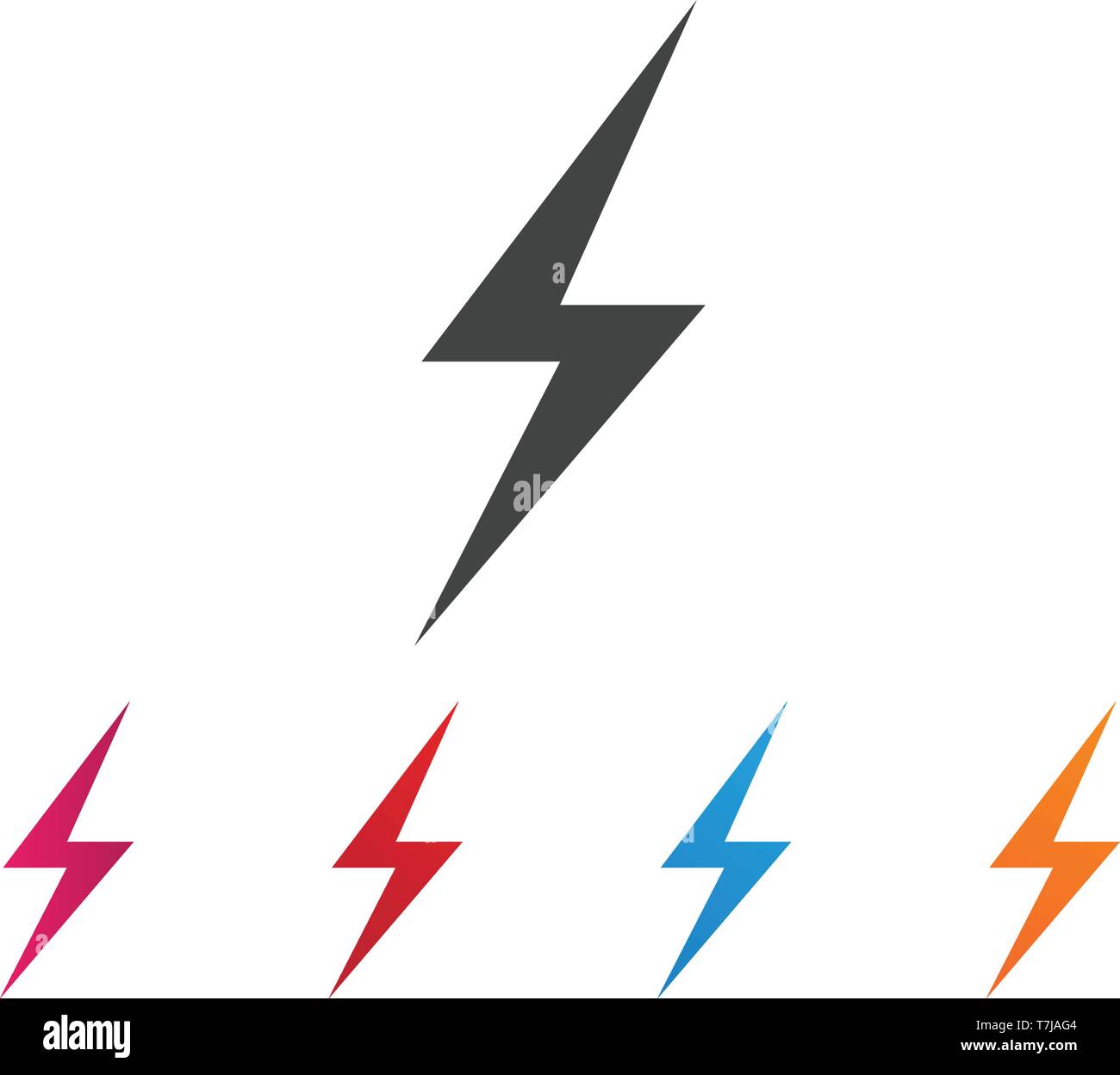 lightning icon logo and symbols Stock Vector Image & Art - Alamy