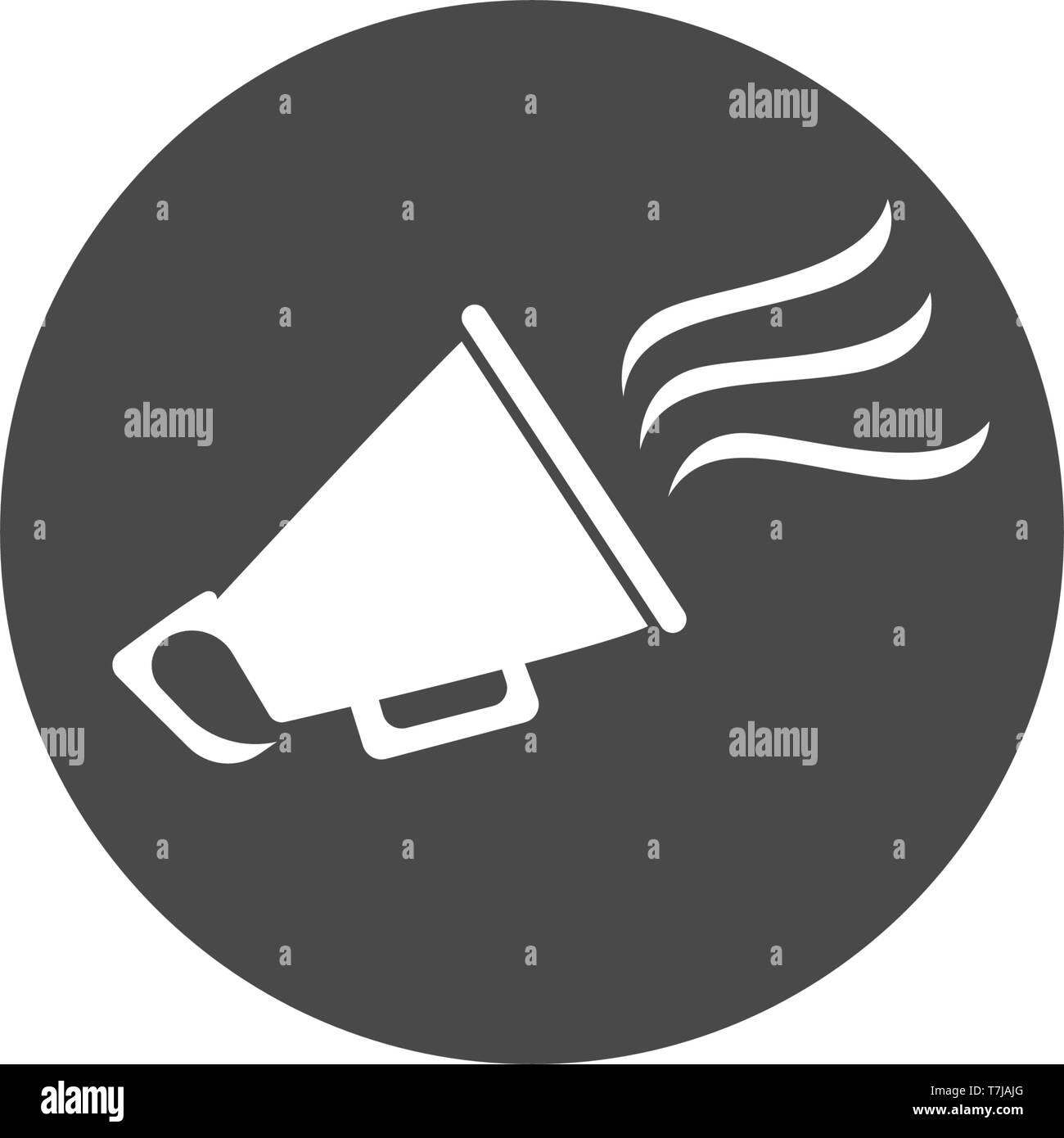 megaphone vector icon Stock Vector Image & Art - Alamy