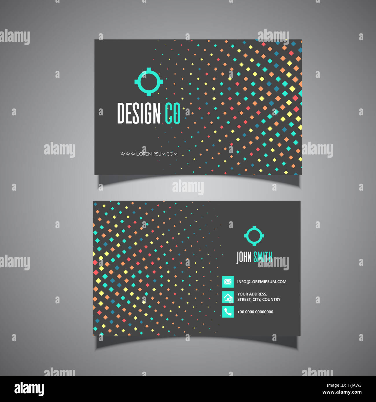 Business card with a clean modern design Stock Photo - Alamy