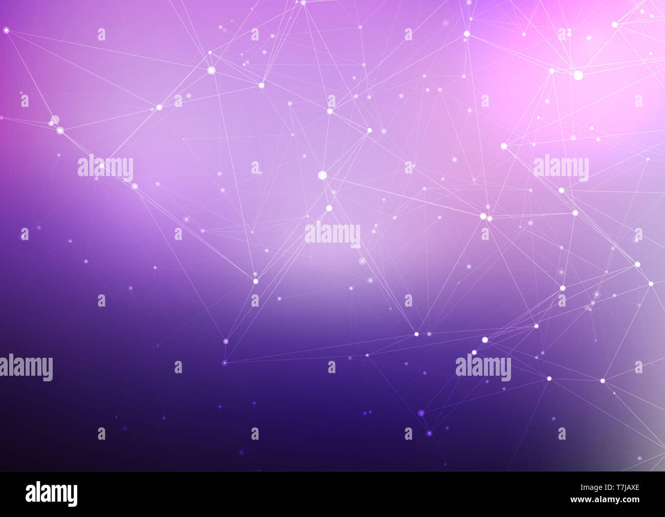 Abstract Network Connections Background With Connecting Lines And Dots