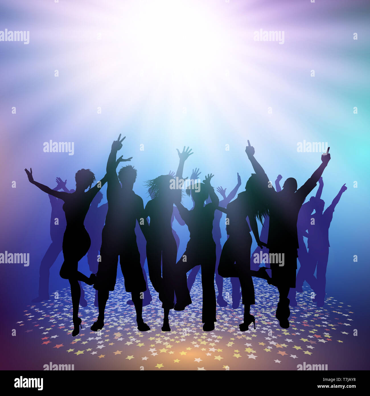 Crowd spotlight vector hi-res stock photography and images - Alamy