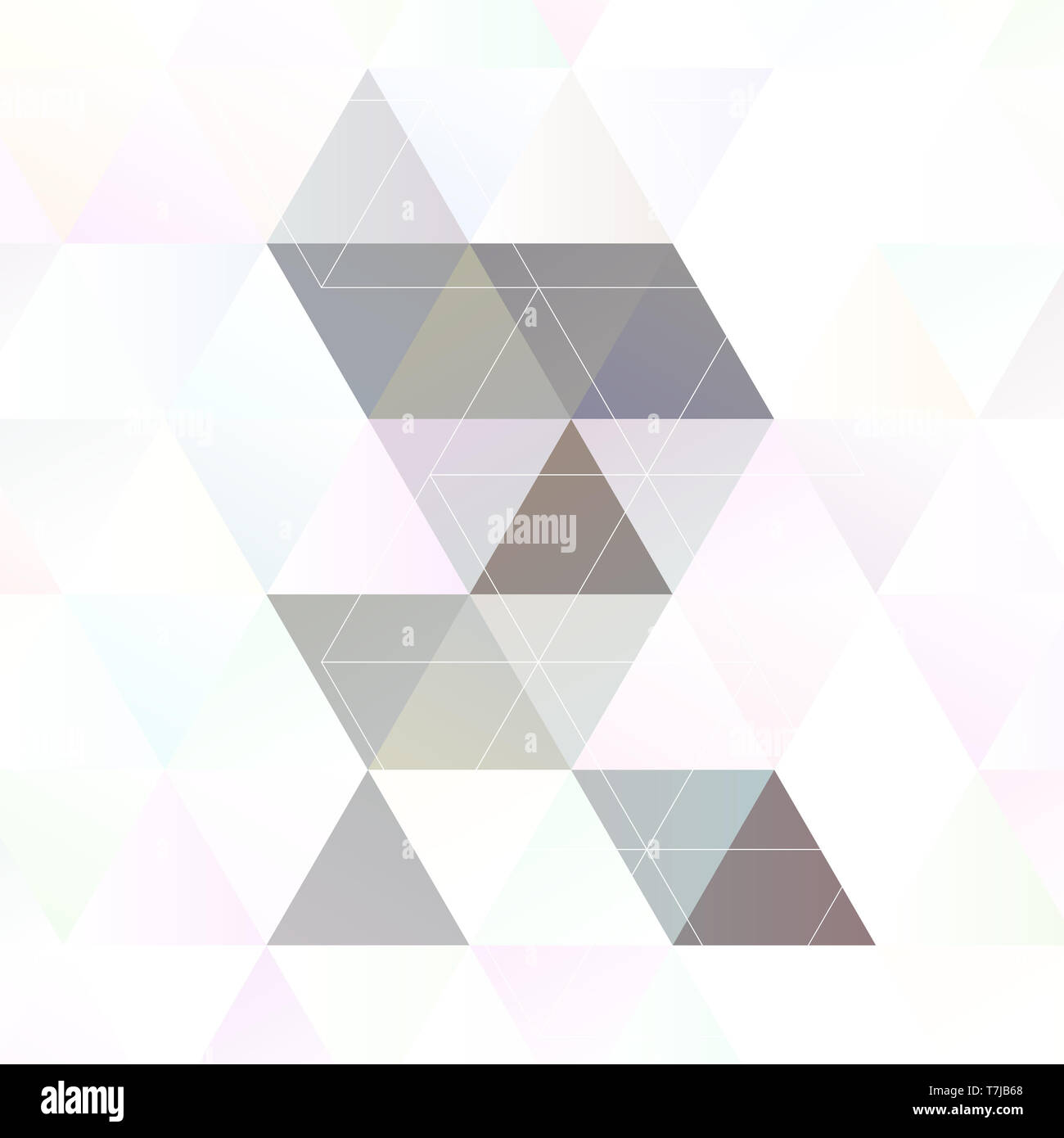 Scandinavian style abstract triangular art Stock Photo - Alamy