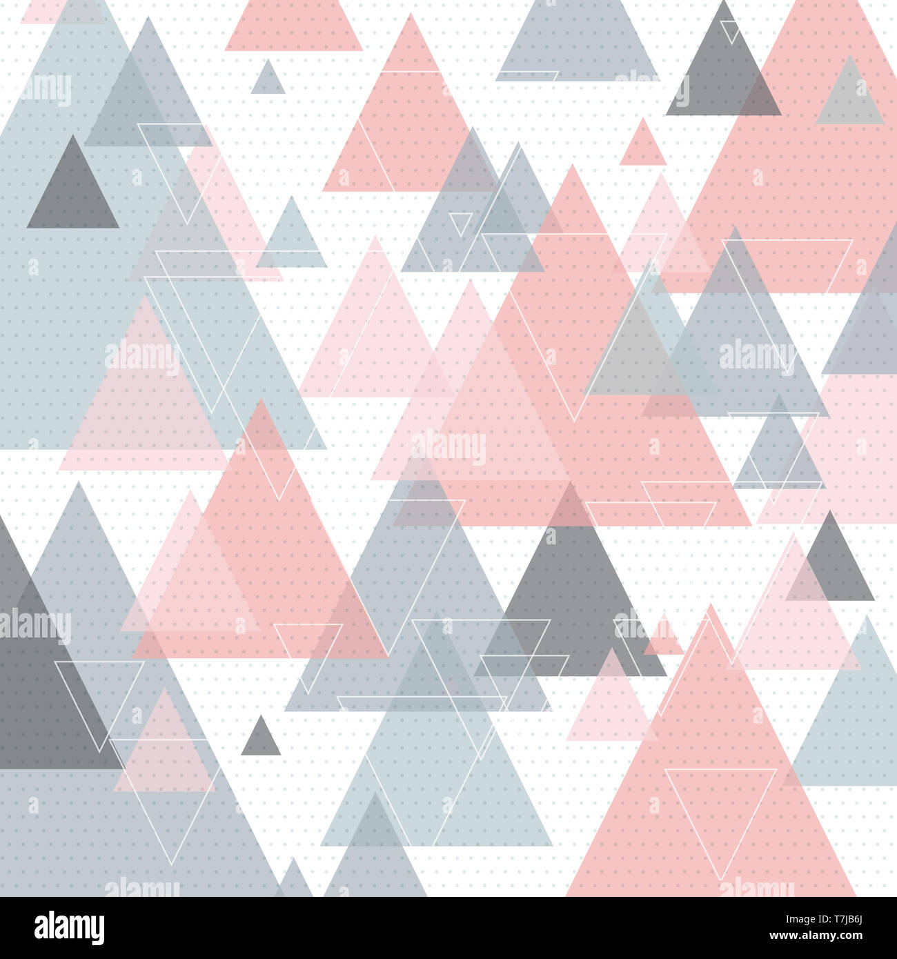 Scandinavian style abstract triangular art background Stock Photo - Alamy