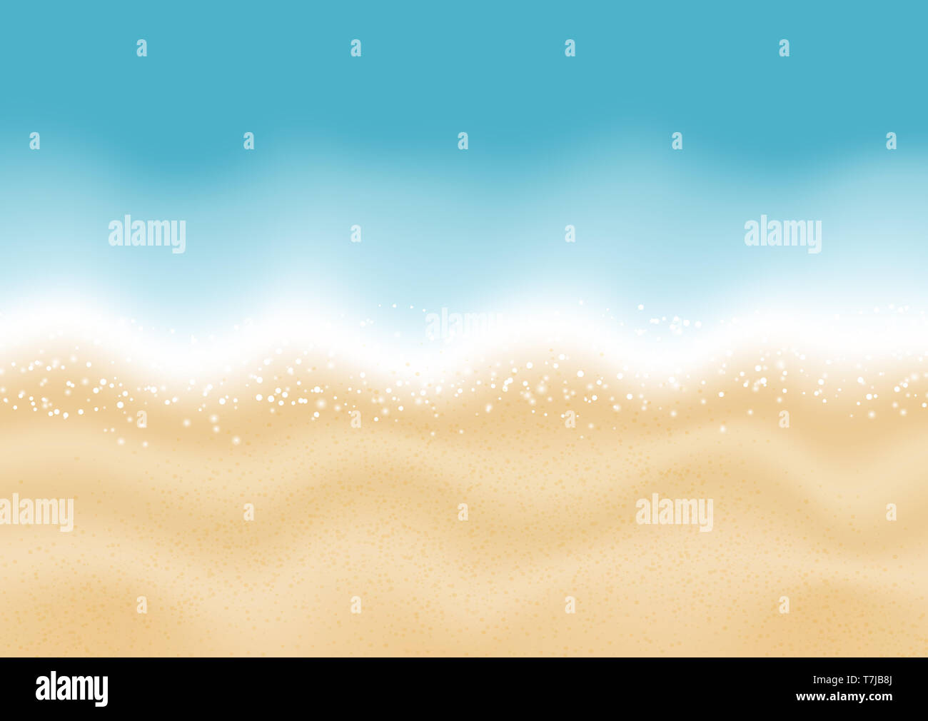 Summer beach background with sand and water texture Stock Photo - Alamy