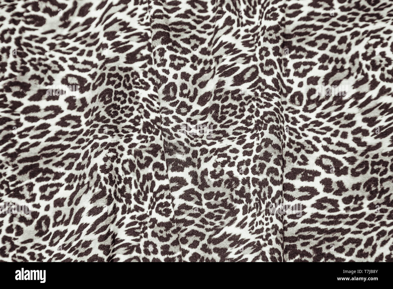 Snow Leopard Print Fabric
