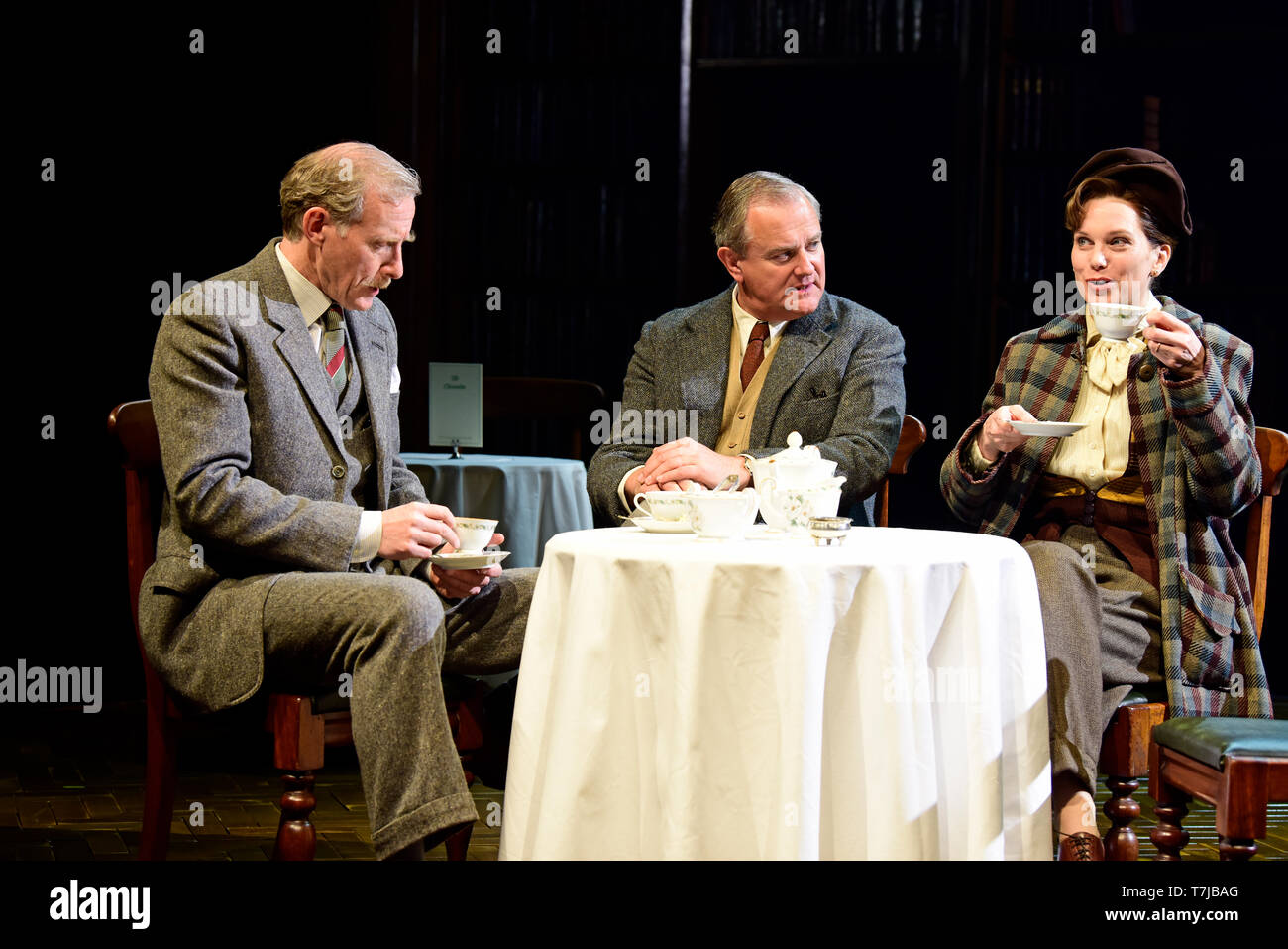 Left to right: Andrew Havill as Warnie, Hugh Bonneville as C.S. Lewis ...