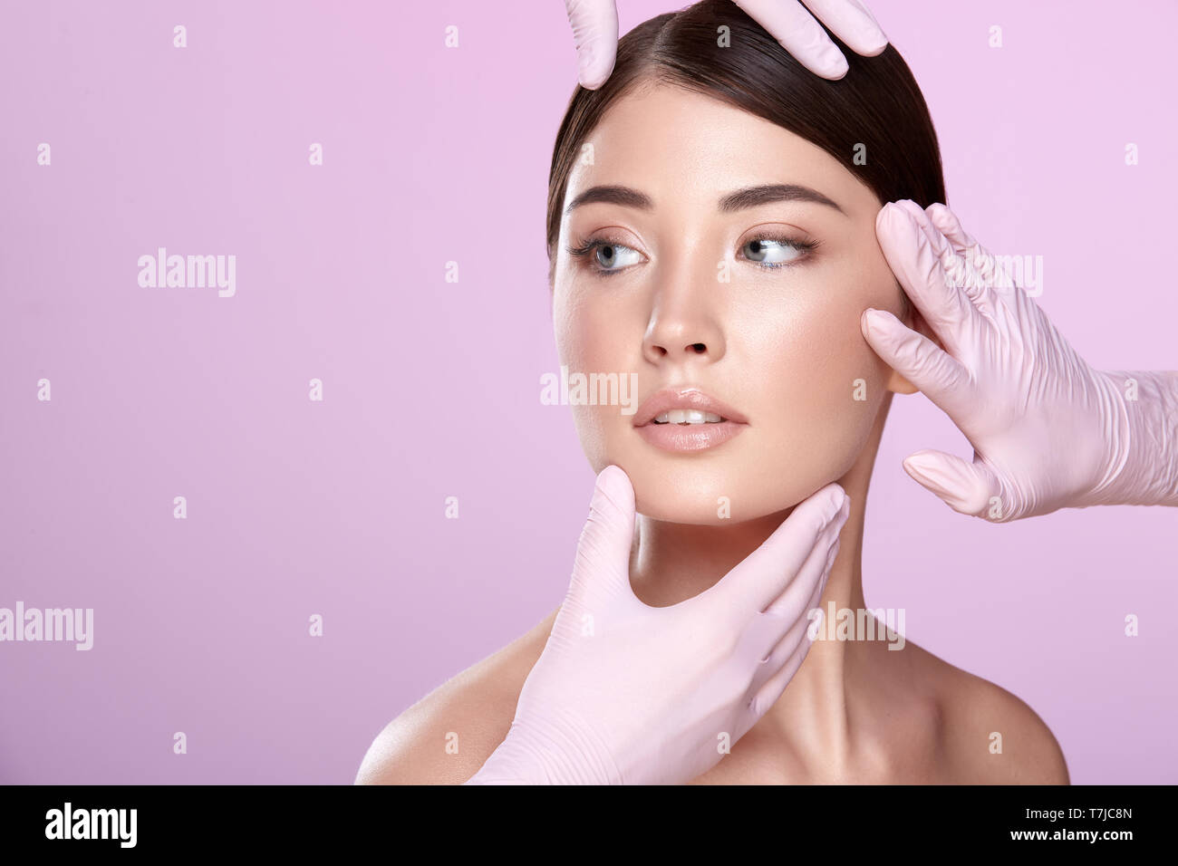 Close up portrait of pretty woman Stock Photo - Alamy
