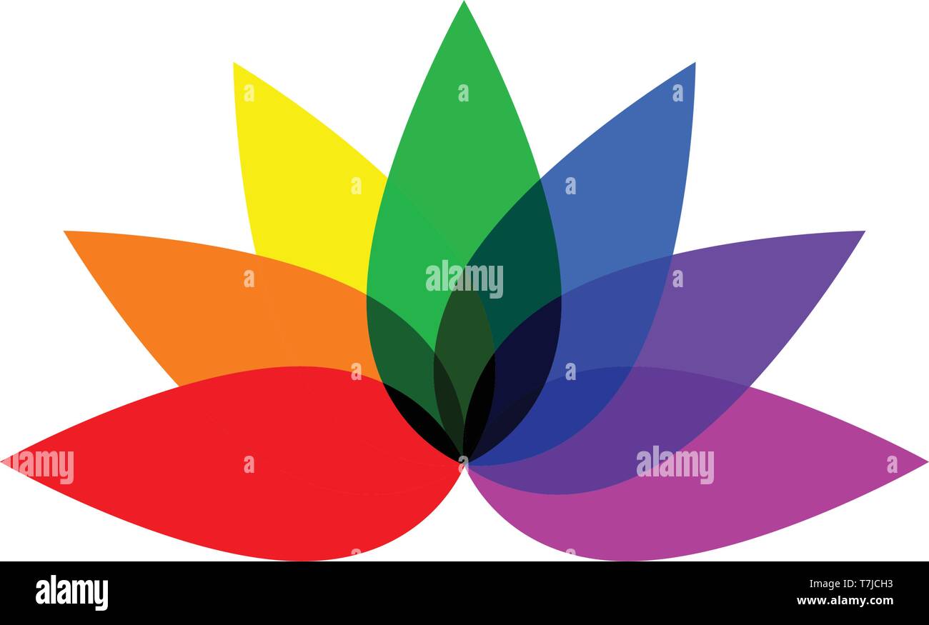 Lotus Flower Sign for Wellness, Spa and Yoga. Vector Illustration Stock ...