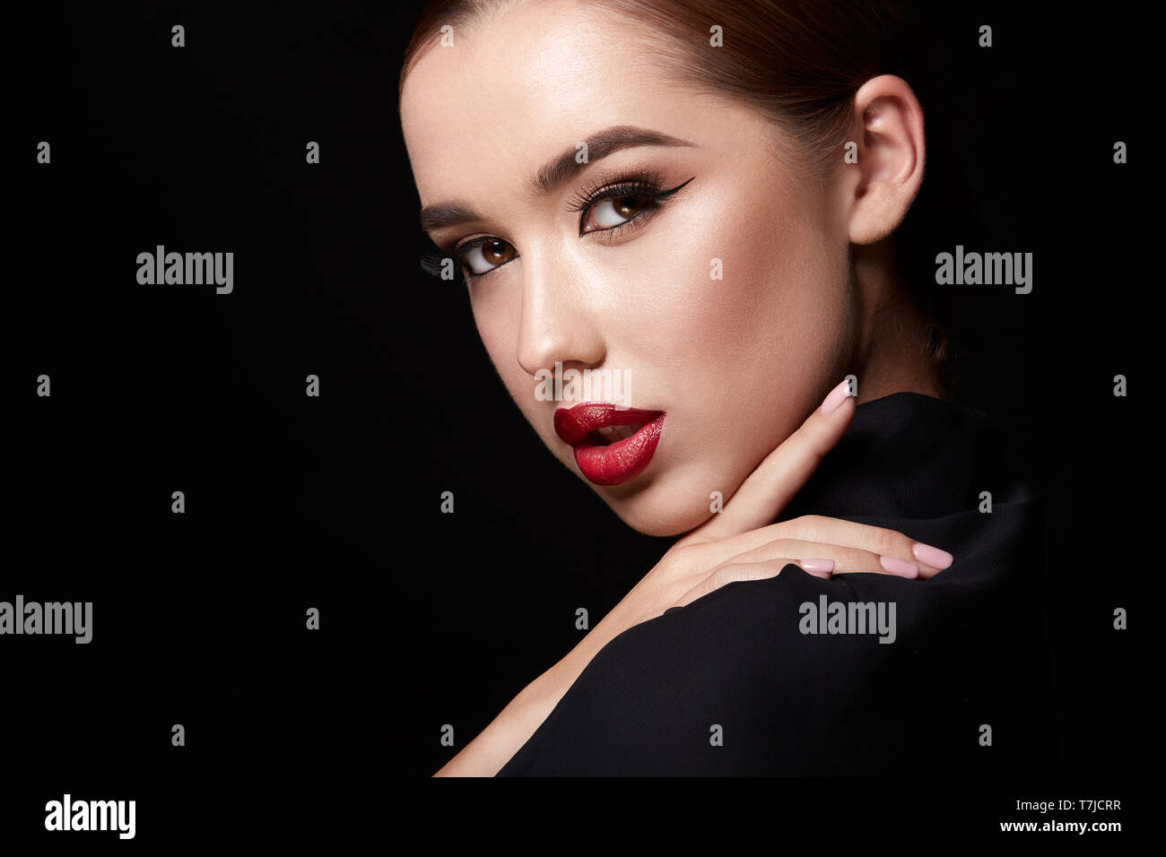 Attractive girl portrait Stock Photo - Alamy