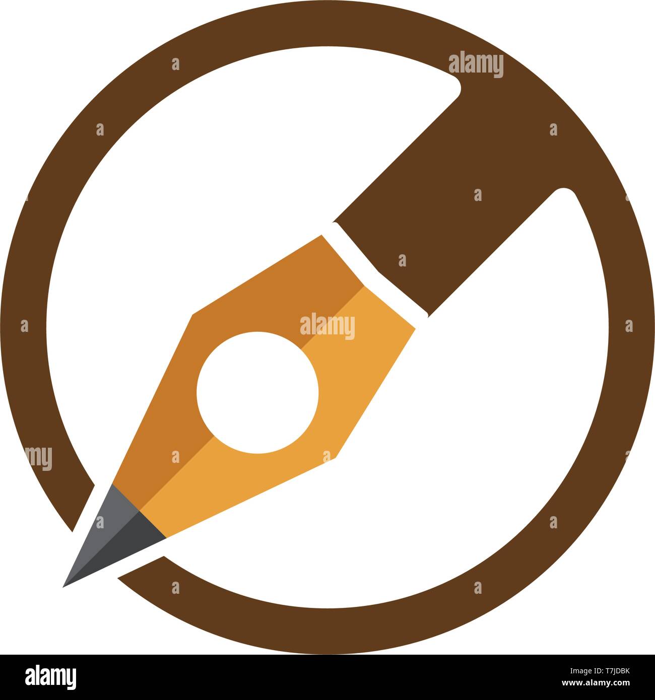 pen write sign logo template app icons Stock Vector Image & Art - Alamy