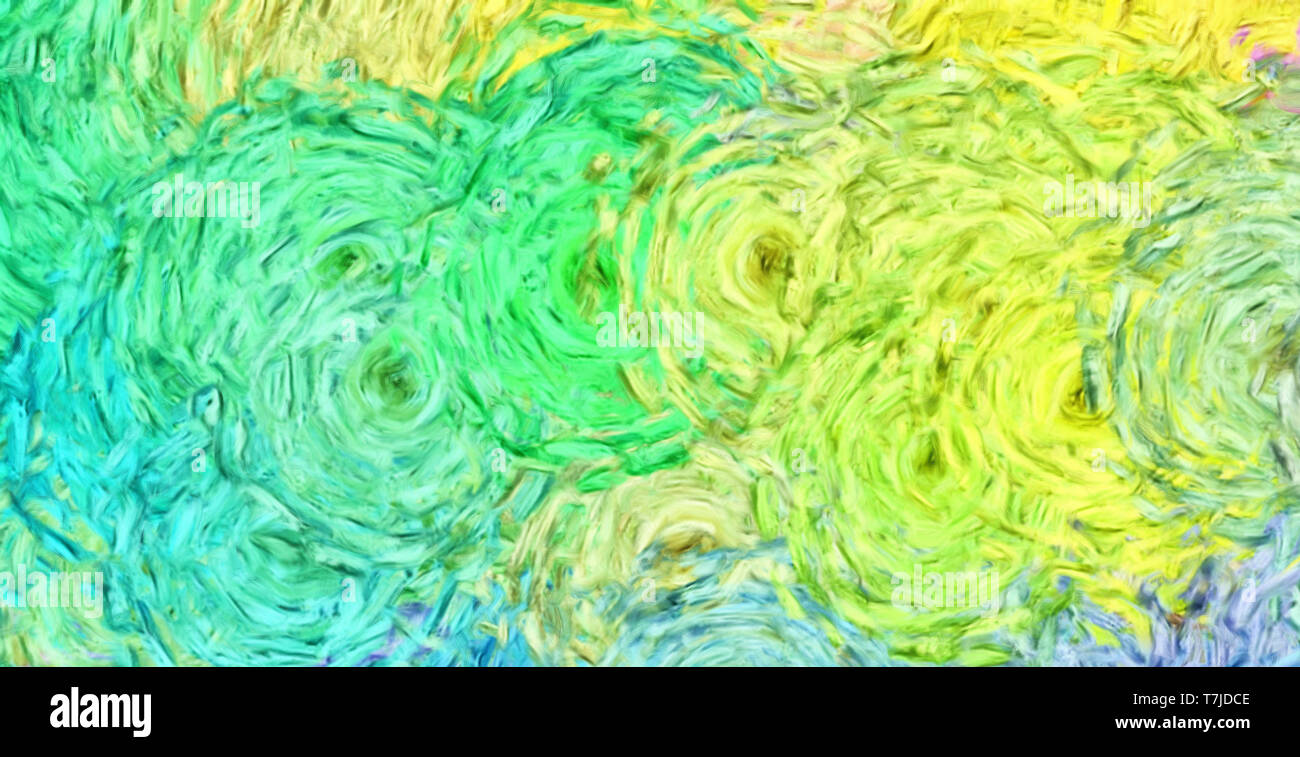 Abstract texture background. Digital painting in Vincent Van Gogh style ...